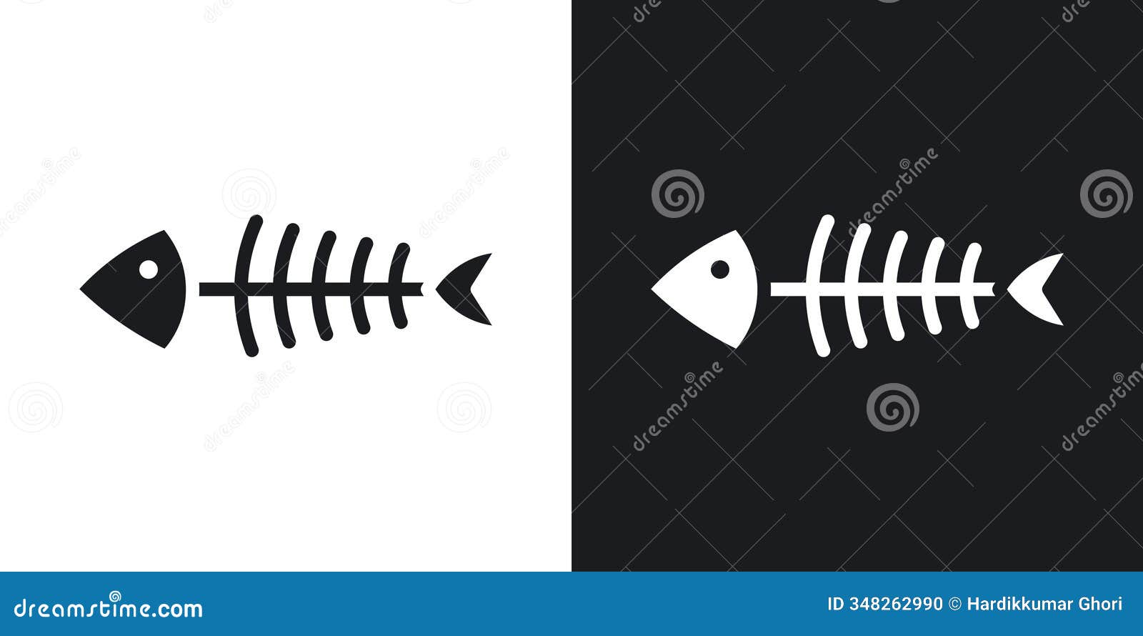 Fishbone Icon Vector Isolated On White Background, Logo Concept ...