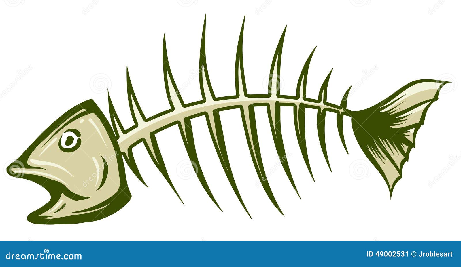 Fishbone stock vector. Illustration of black, fishbone - 49002531