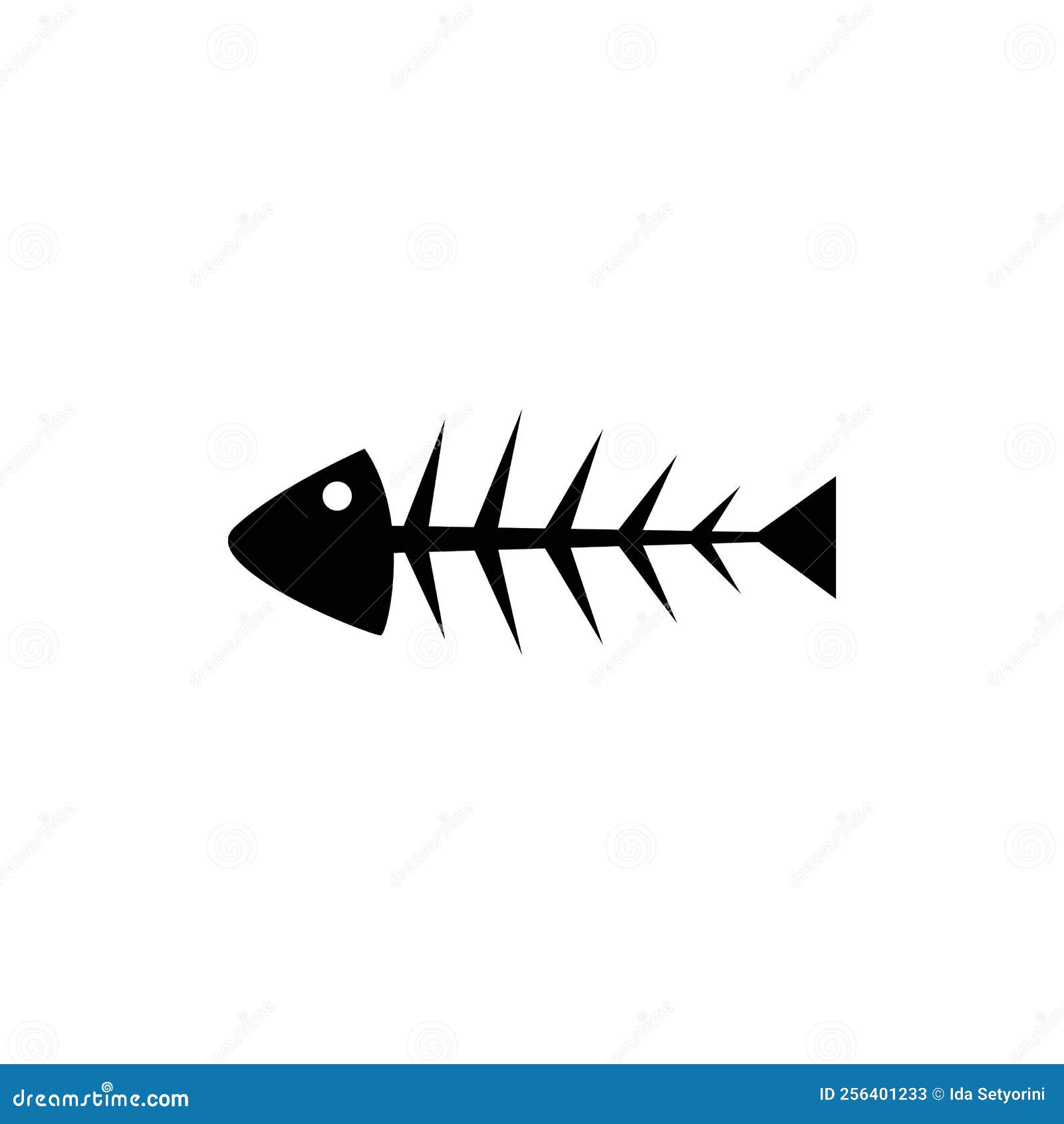 Fishbone logo stock illustration. Illustration of nature - 256401233