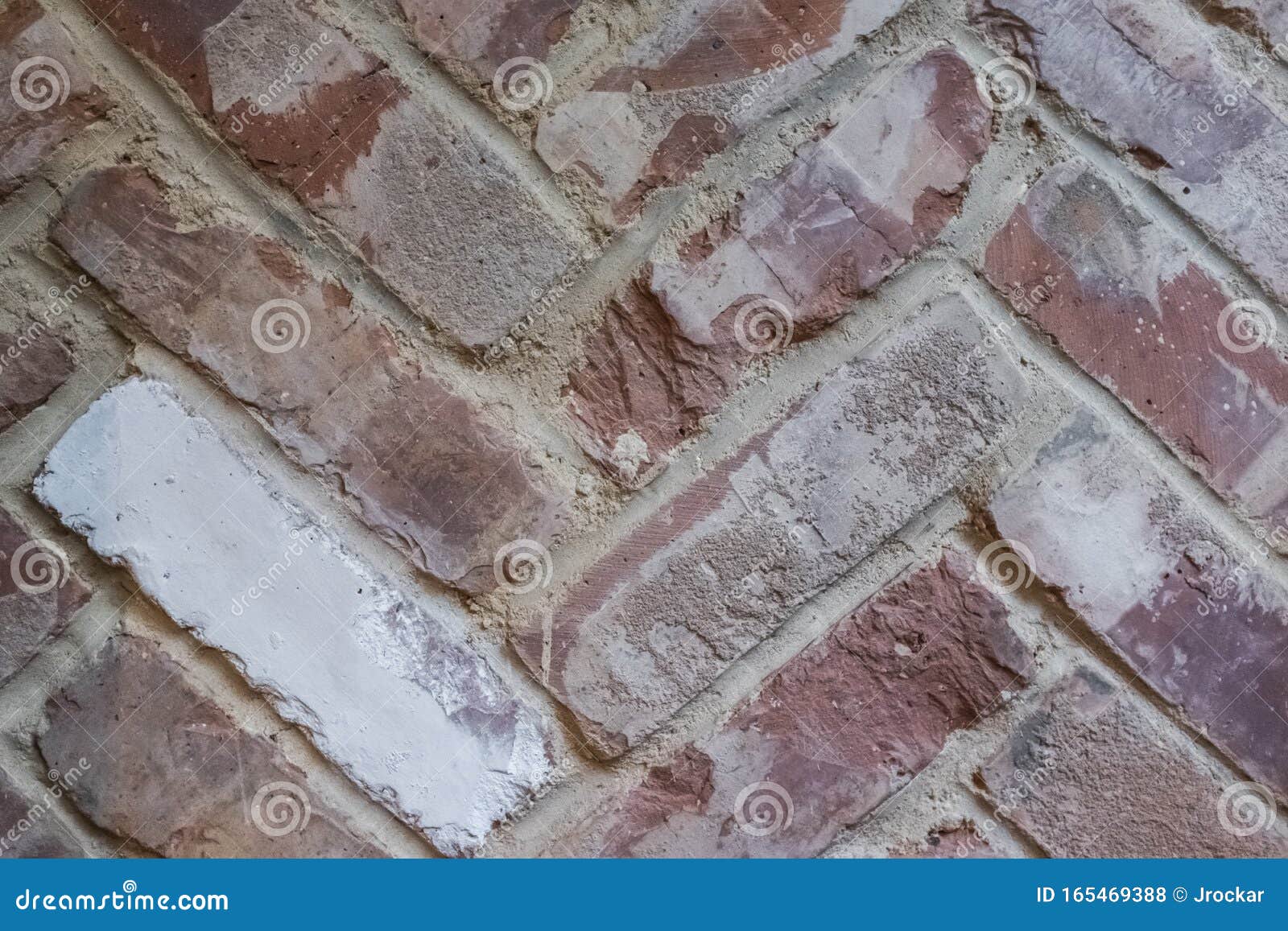 Fishbone Tie Exposed Brickwork Detail Stock Photo - Image of exposed ...