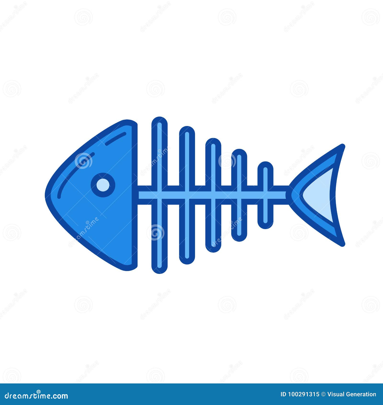 Fishbone Line Diagram Template. Cartoon Vector | CartoonDealer.com ...