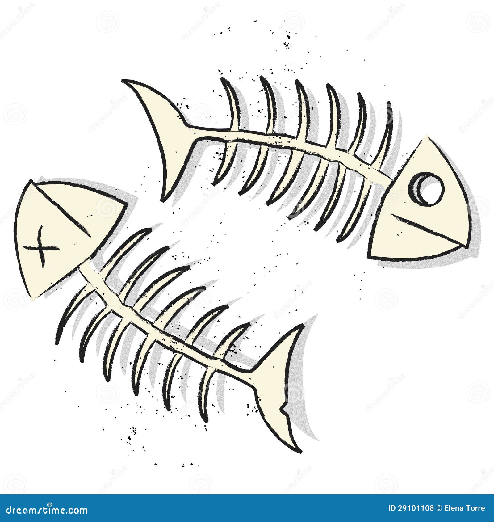 Fishbones vector stock vector. Illustration of fishbones - 29101108