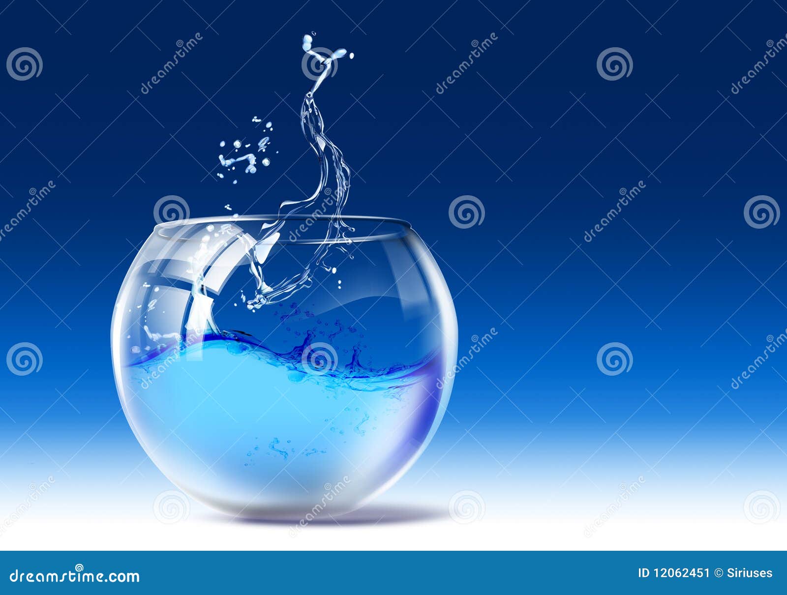 Fishbowl stock illustration. Illustration of color, flowing - 12062451