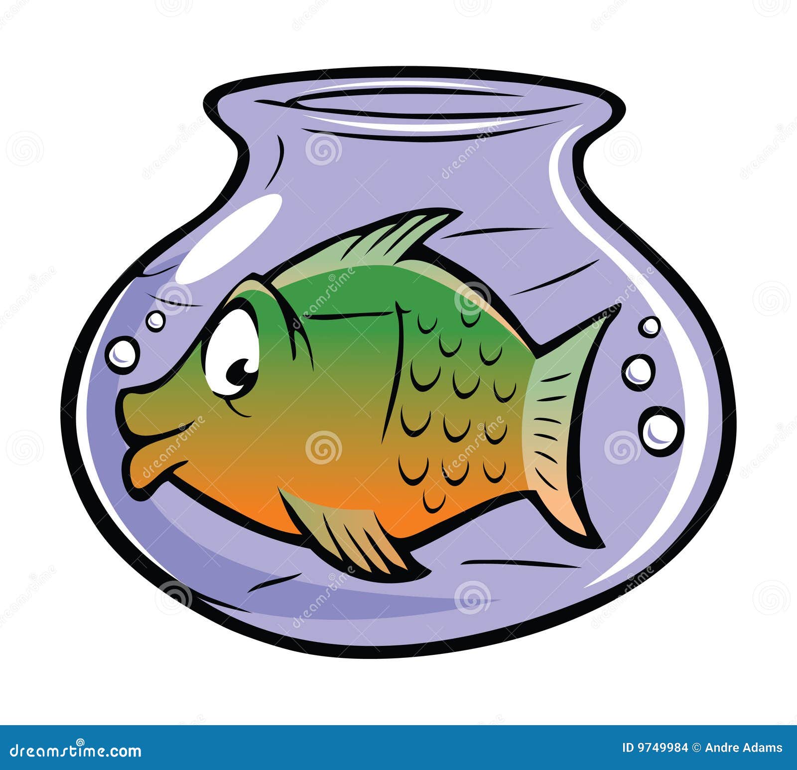 Fishbowl stock vector. Illustration of bowl, store, friendly - 9749984