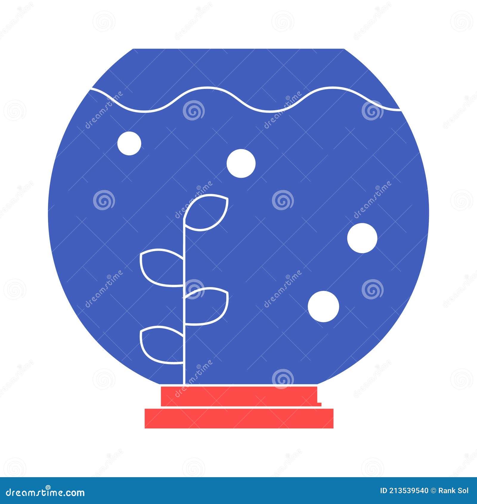 Fishbowl Isolated Vector Icon Which Can Easily Modify or Edit Stock ...