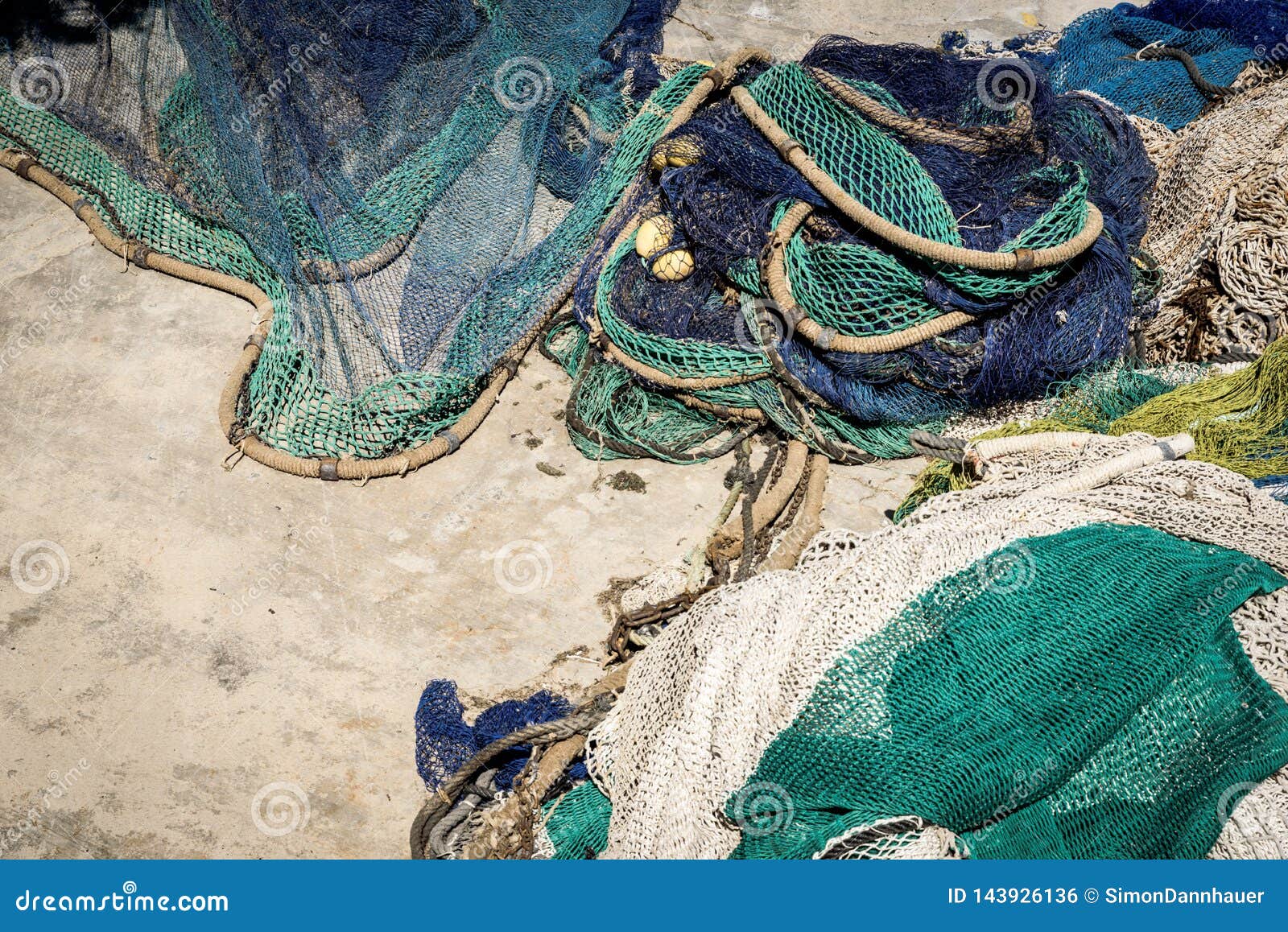 Fisher net in harbour stock photo. Image of fisher, cruise - 143926136