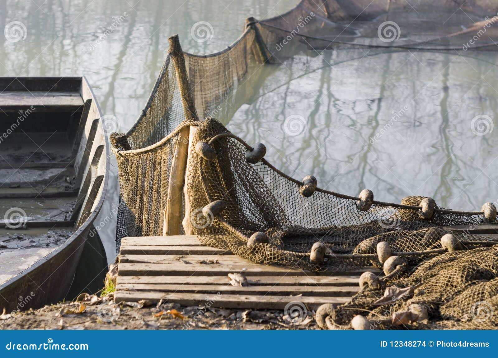 Fisher nets stock photo. Image of lake, outdoor, sale - 12348274