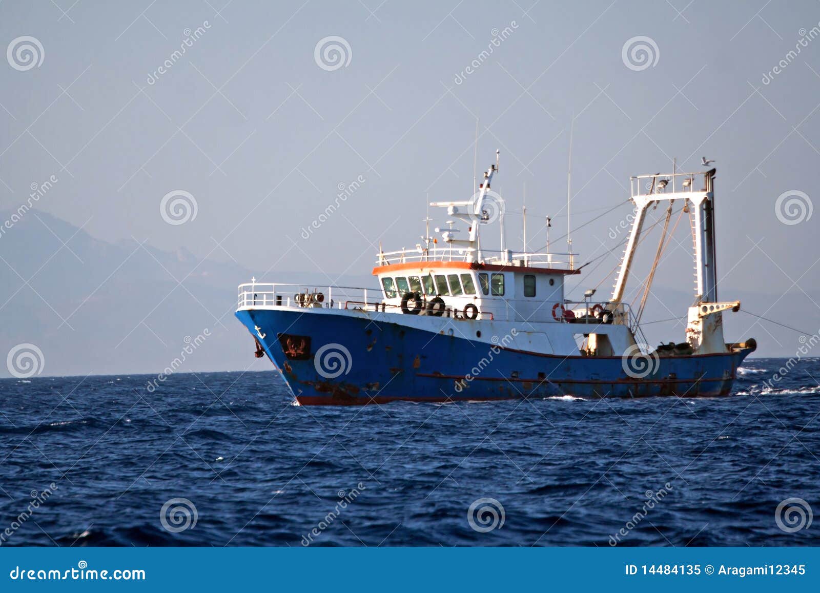 Fisher ship stock image. Image of cutter, business, crew - 14484135