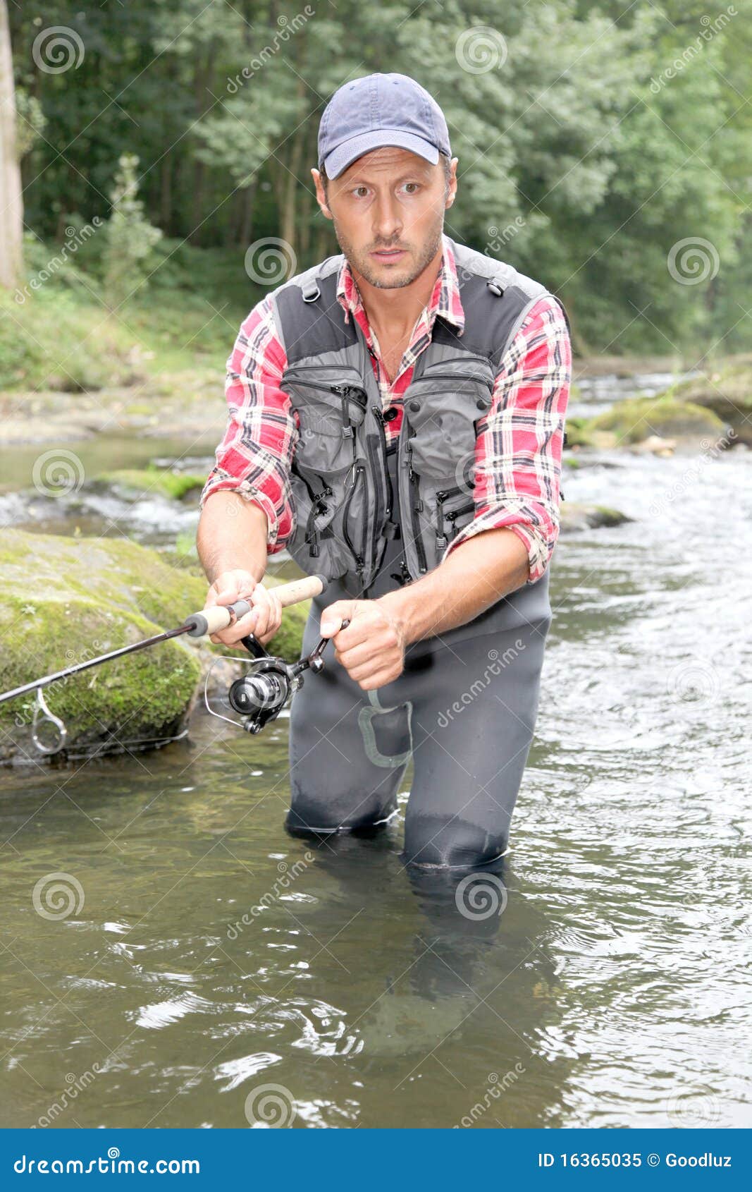 Fisherman stock image. Image of nature, nivelle, outdoors - 16365035