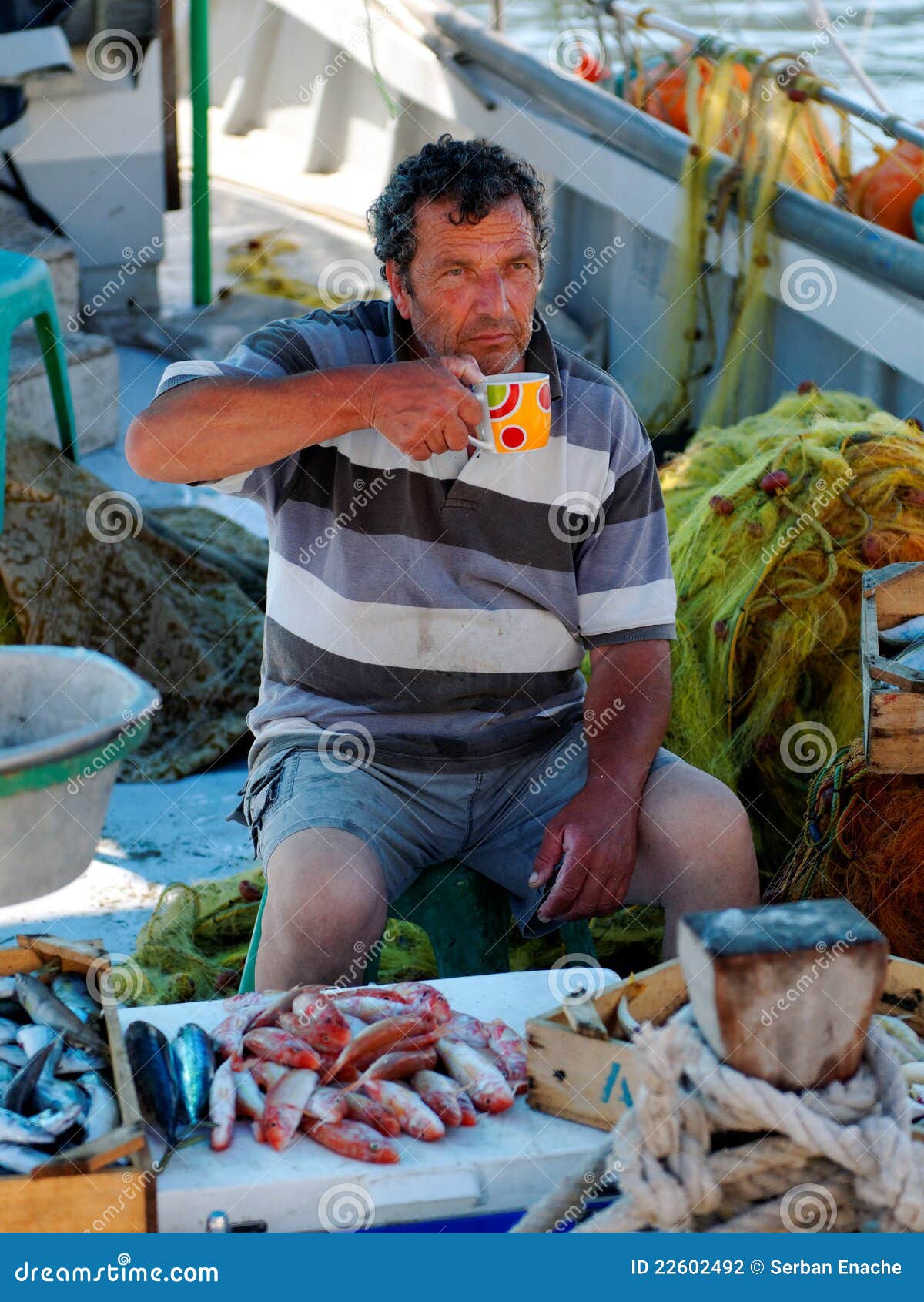 Fisherman editorial photography. Image of boat, fishing - 22602492
