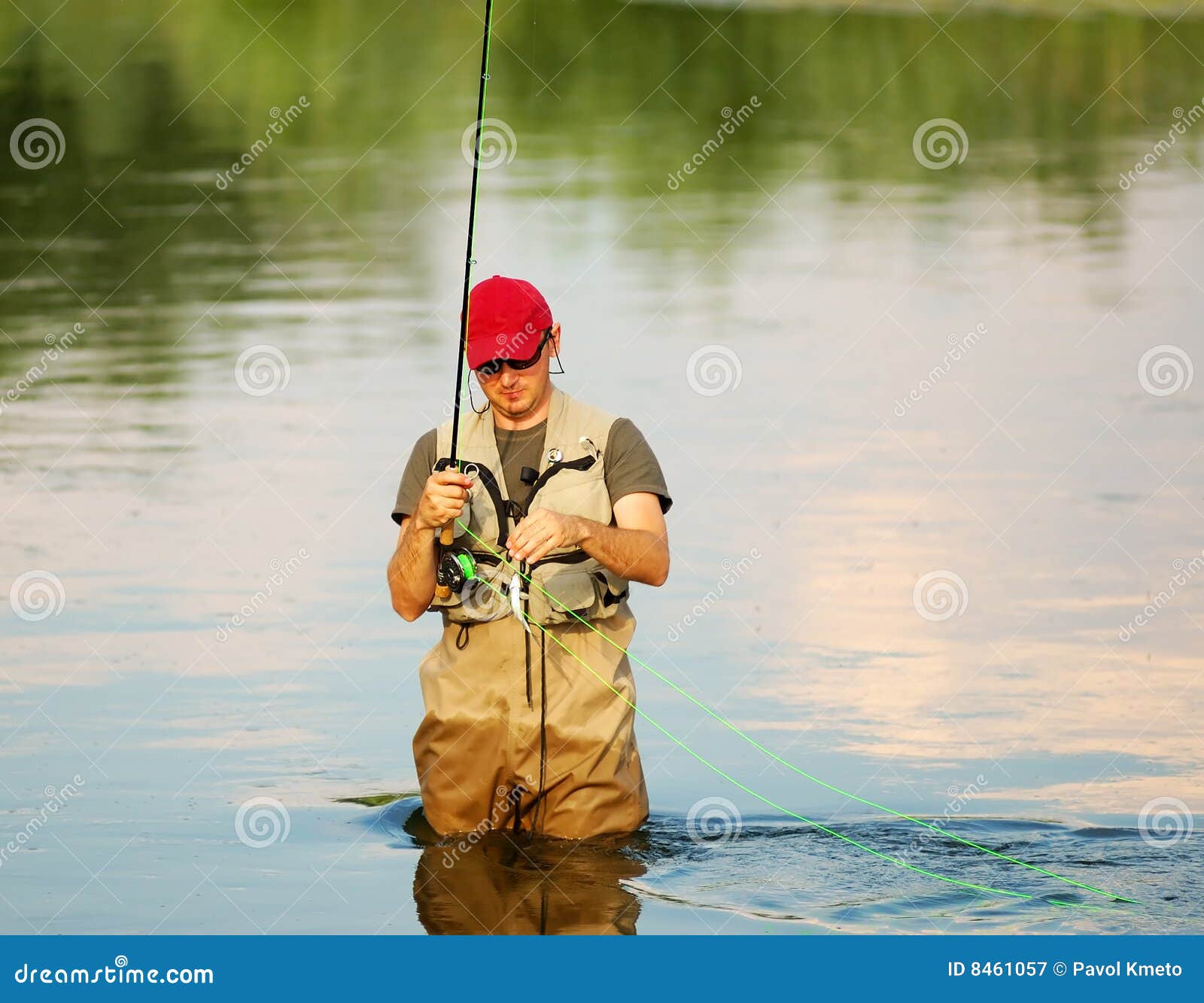 Fisherman stock image. Image of angler, flyfishing, catch - 8461057