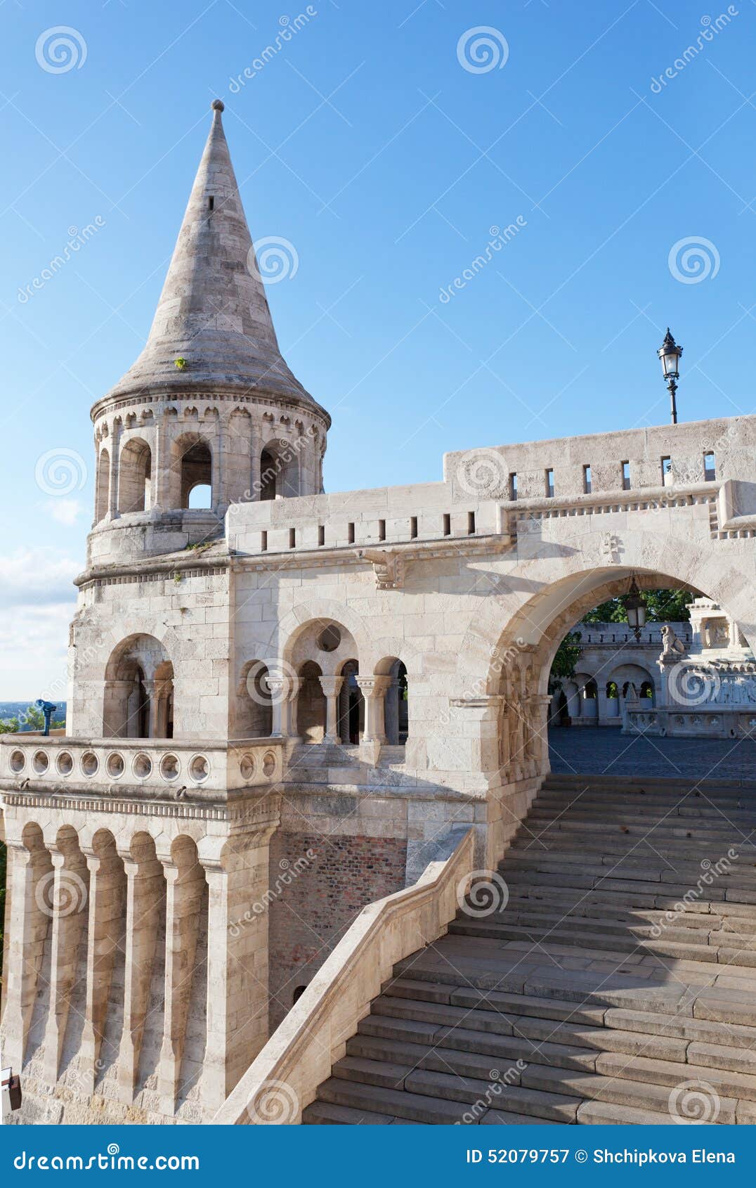 Fisherman Bastion on the Buda Castle Hill Stock Image - Image of ...