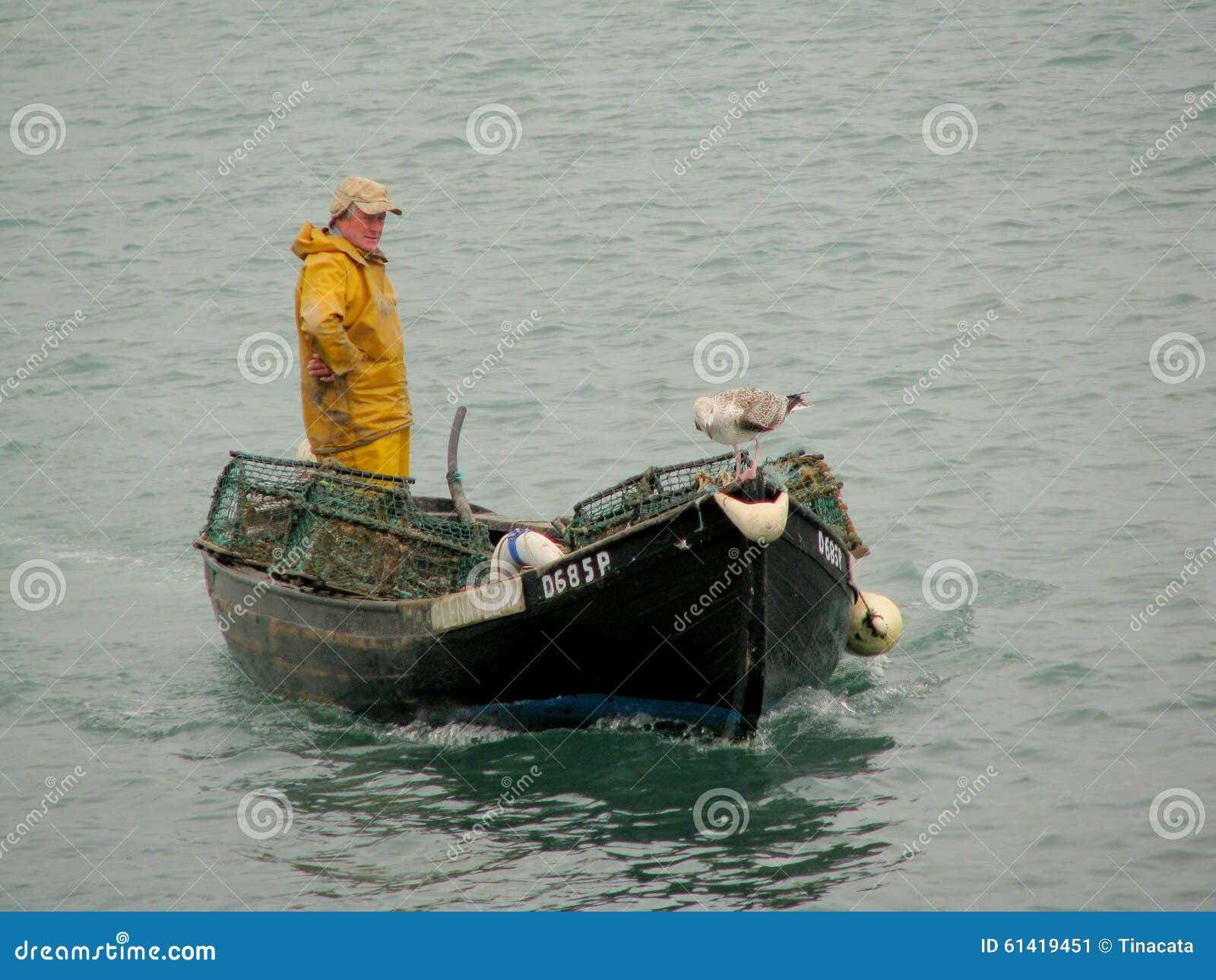 Fisherman On A Boat Silhouette Editorial Photo | CartoonDealer.com ...