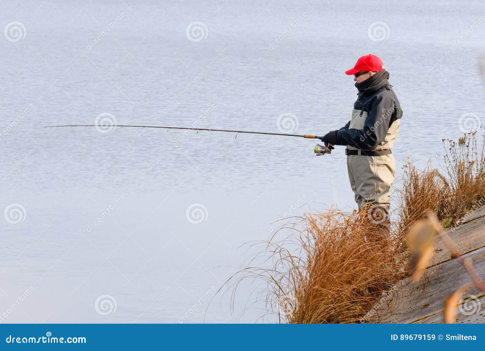 Fisherman catch a pike stock image. Image of predator - 89679159