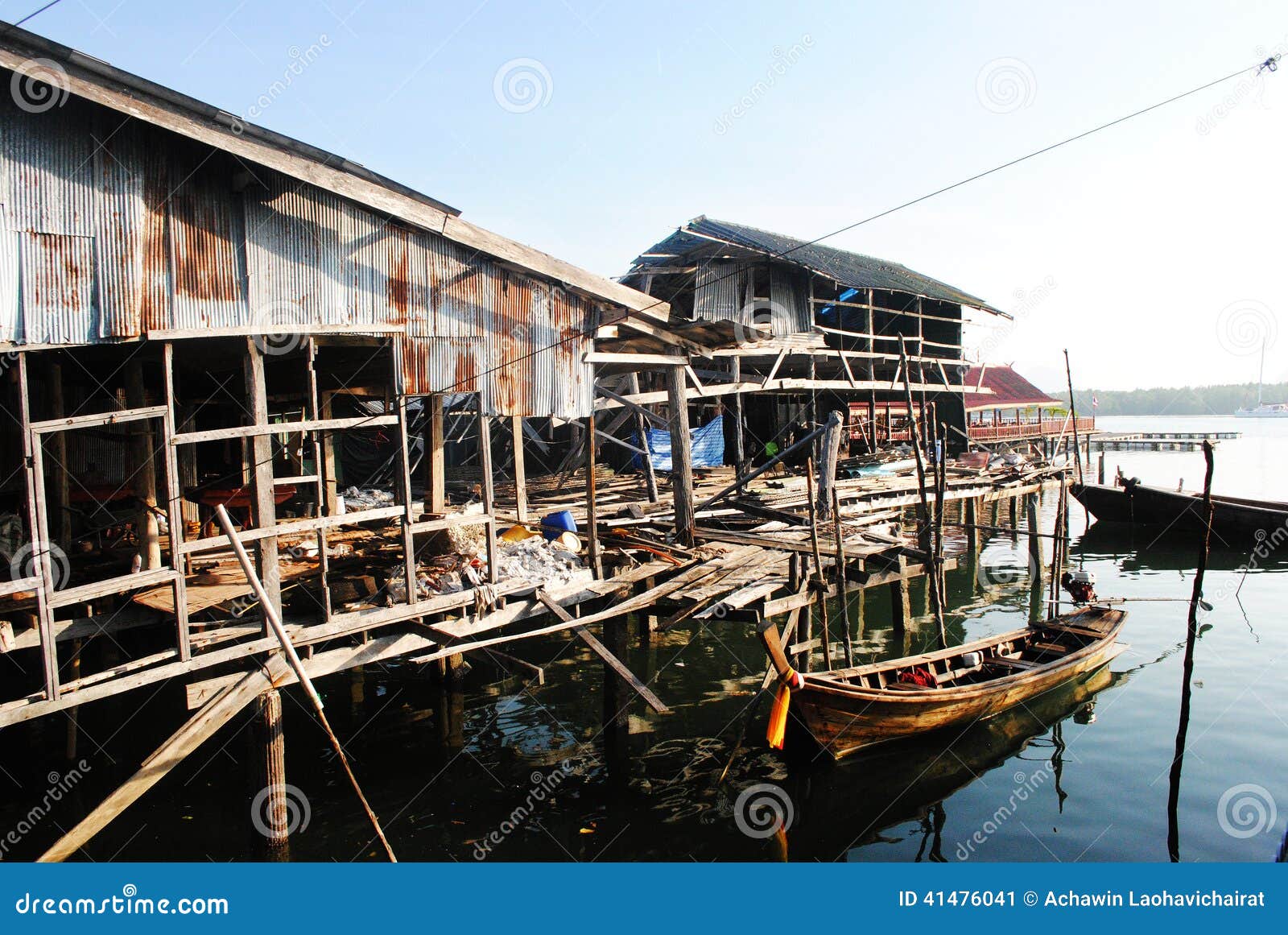 Fisherman Community in Thailand Stock Image - Image of nautical, city ...