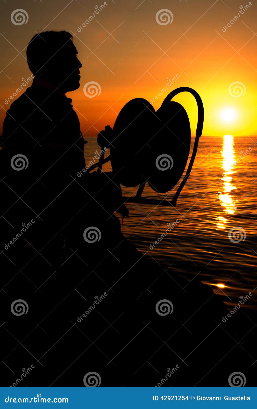 Fisherman down silhouettes stock photo. Image of silhouettes - 42921254