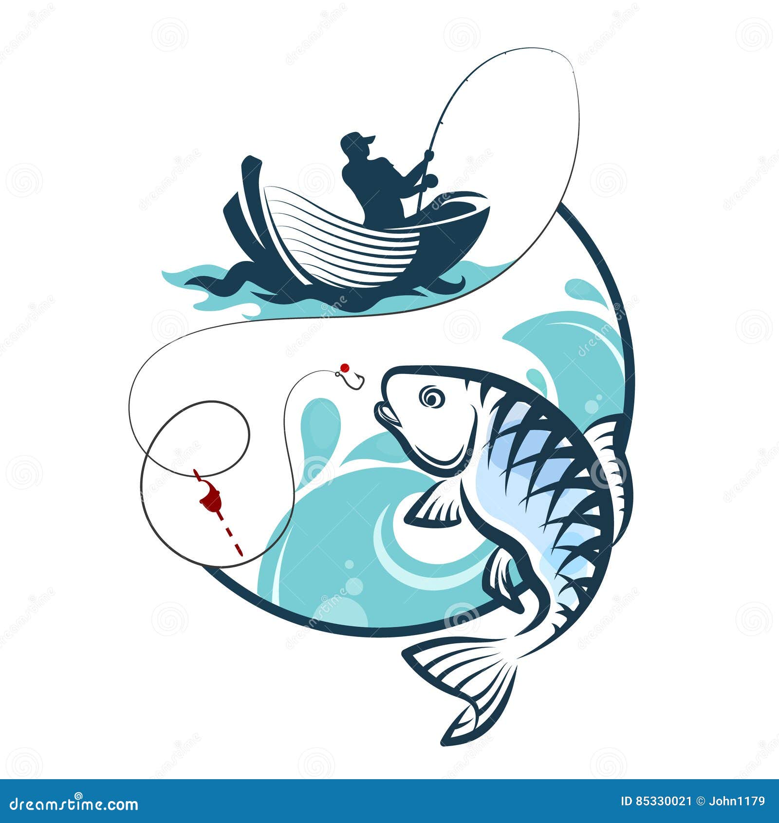 Fishing Treasure Stock Illustrations – 546 Fishing Treasure Stock ...