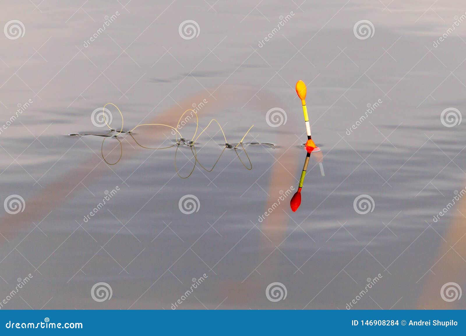Fisherman Float on the Surface of the Water Stock Photo - Image of ...
