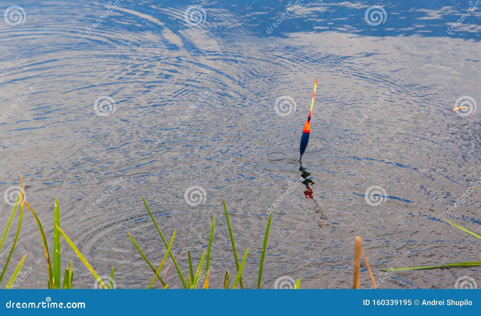 Fisherman Float on the Surface of the Water Stock Image - Image of ...