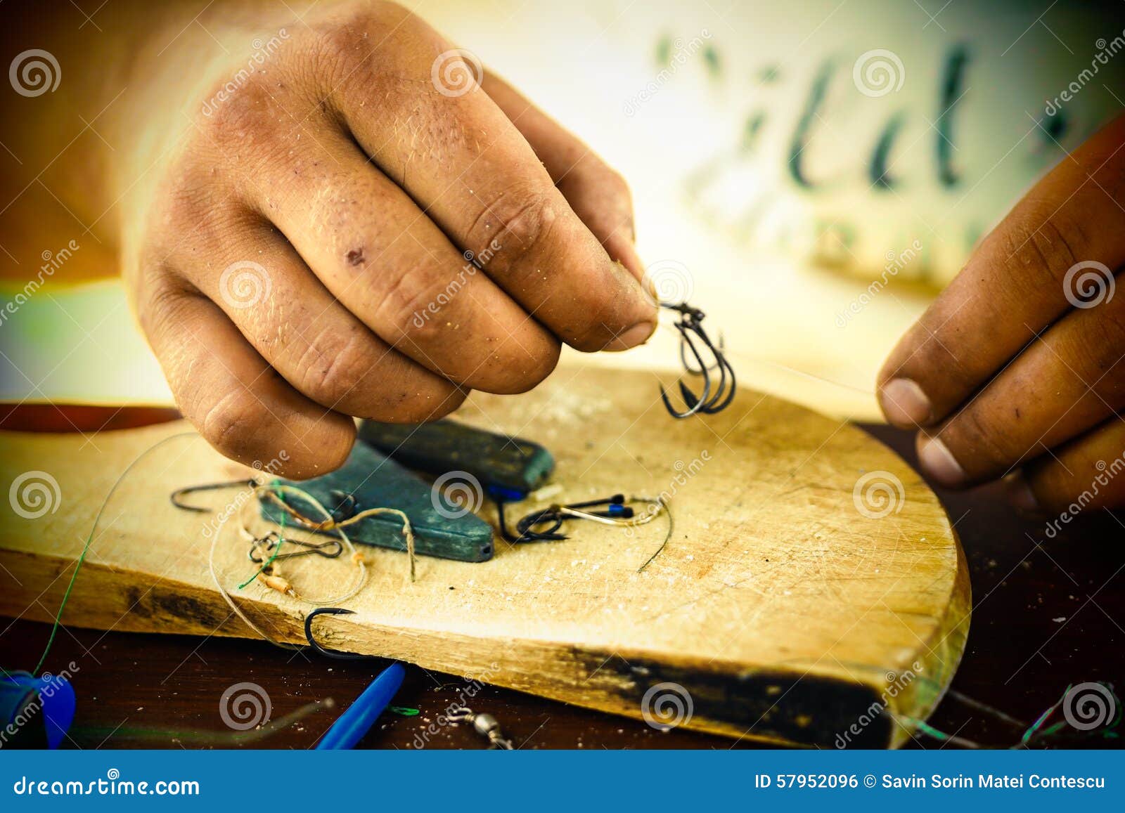 Fisherman`s Hands Hold Silicone Bait For Catching Predatory Fish ...