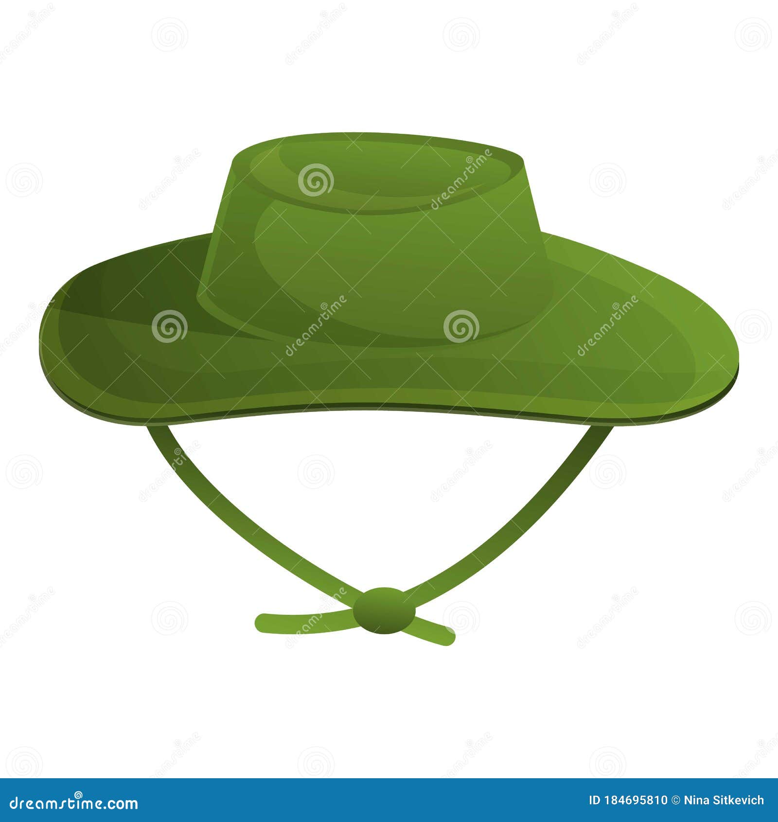 Fisherman Hat Icon, Cartoon Style Stock Vector - Illustration of color ...