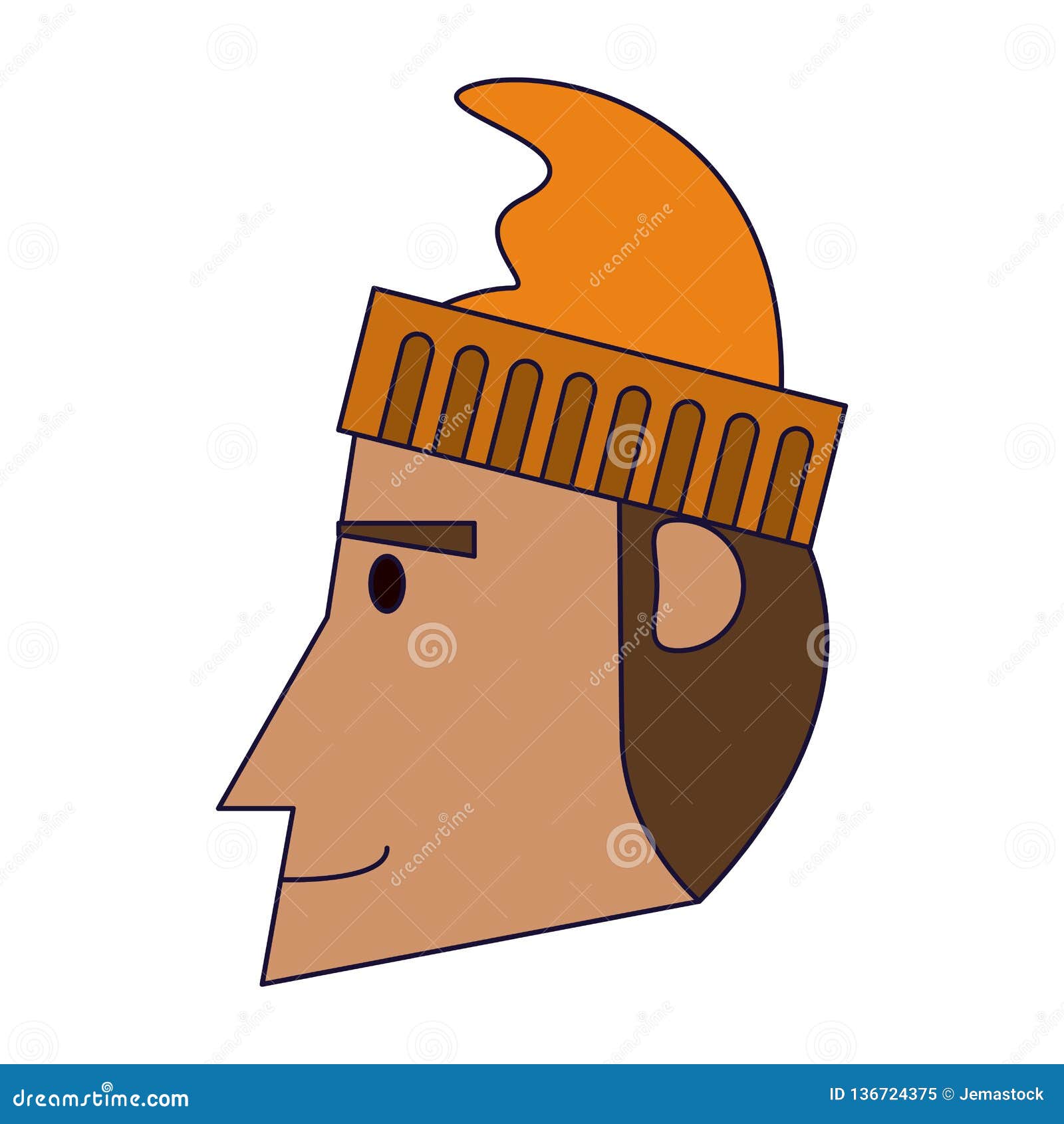 Fisherman head with hat stock vector. Illustration of ocean - 136724375