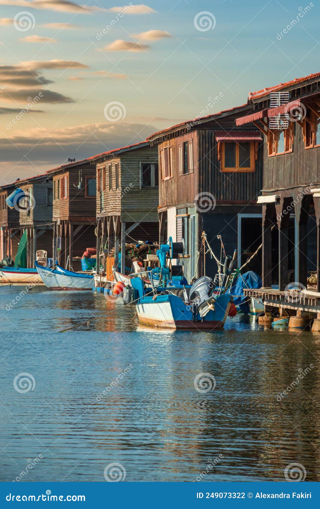Delta Axios , Greece - 5 June 2022 : Fisherman Huts , Seahouses at ...