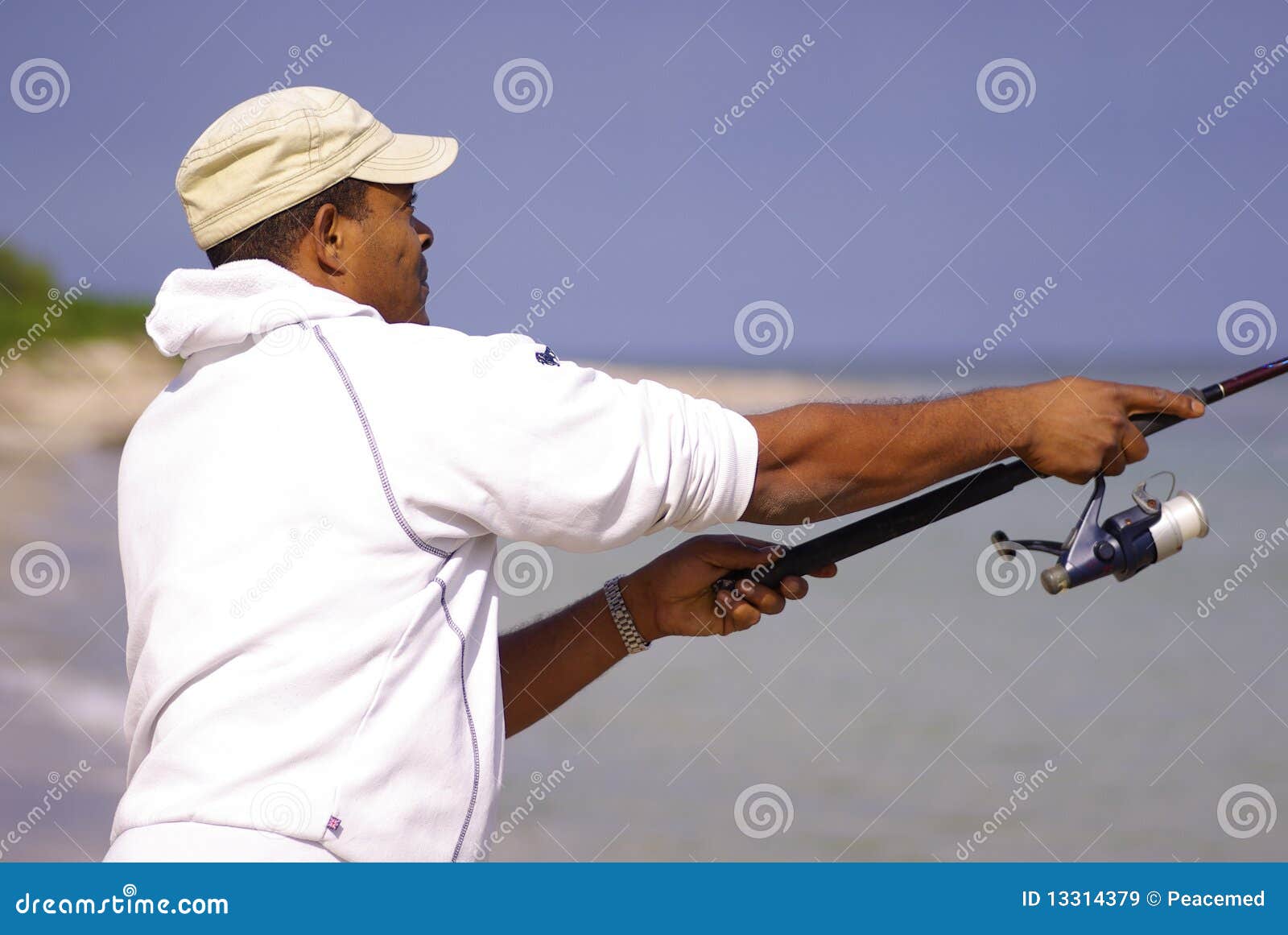 Fisherman Profile stock image. Image of beach, holiday - 13314379