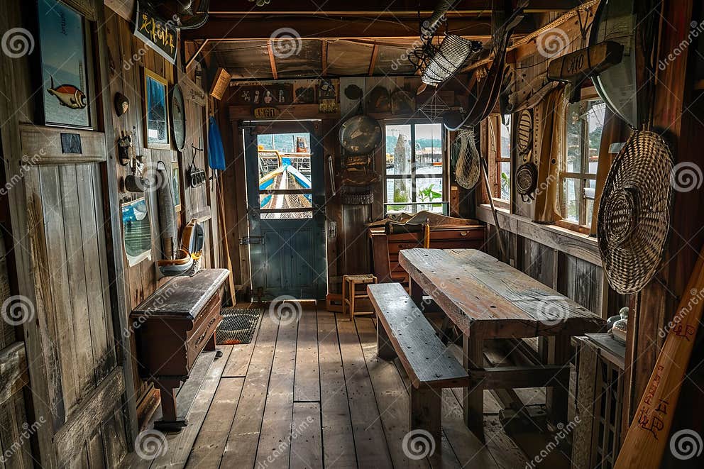 Fisherman s house inside stock photo. Image of village - 328917644
