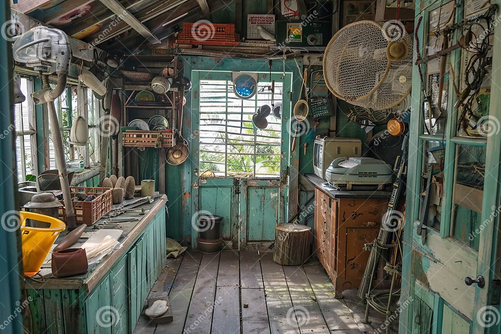 Fisherman s house inside stock photo. Image of threaded - 328917682