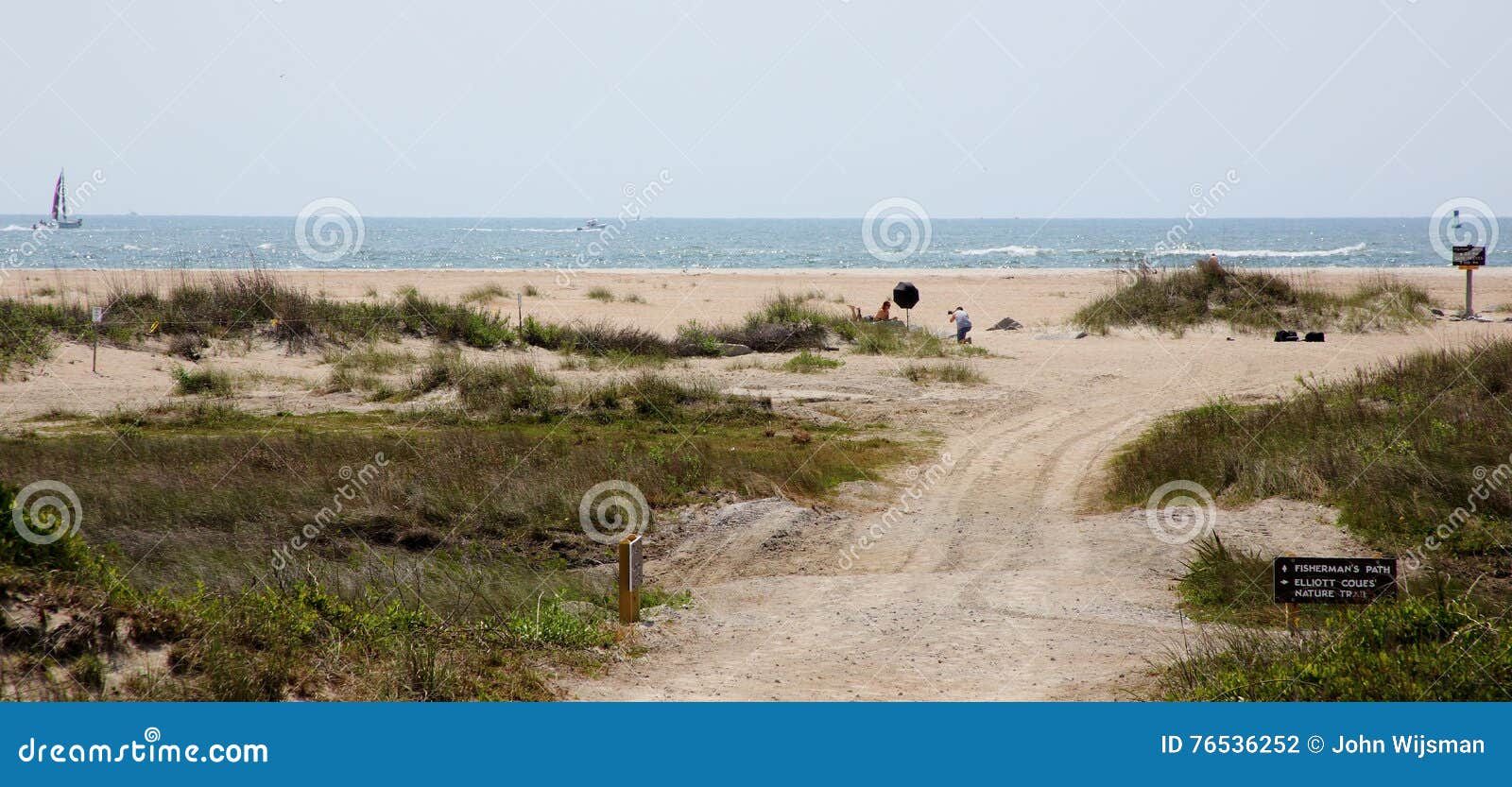 Fisherman S Sandy Pathway To Beach Stock Photo - Image of carolina ...