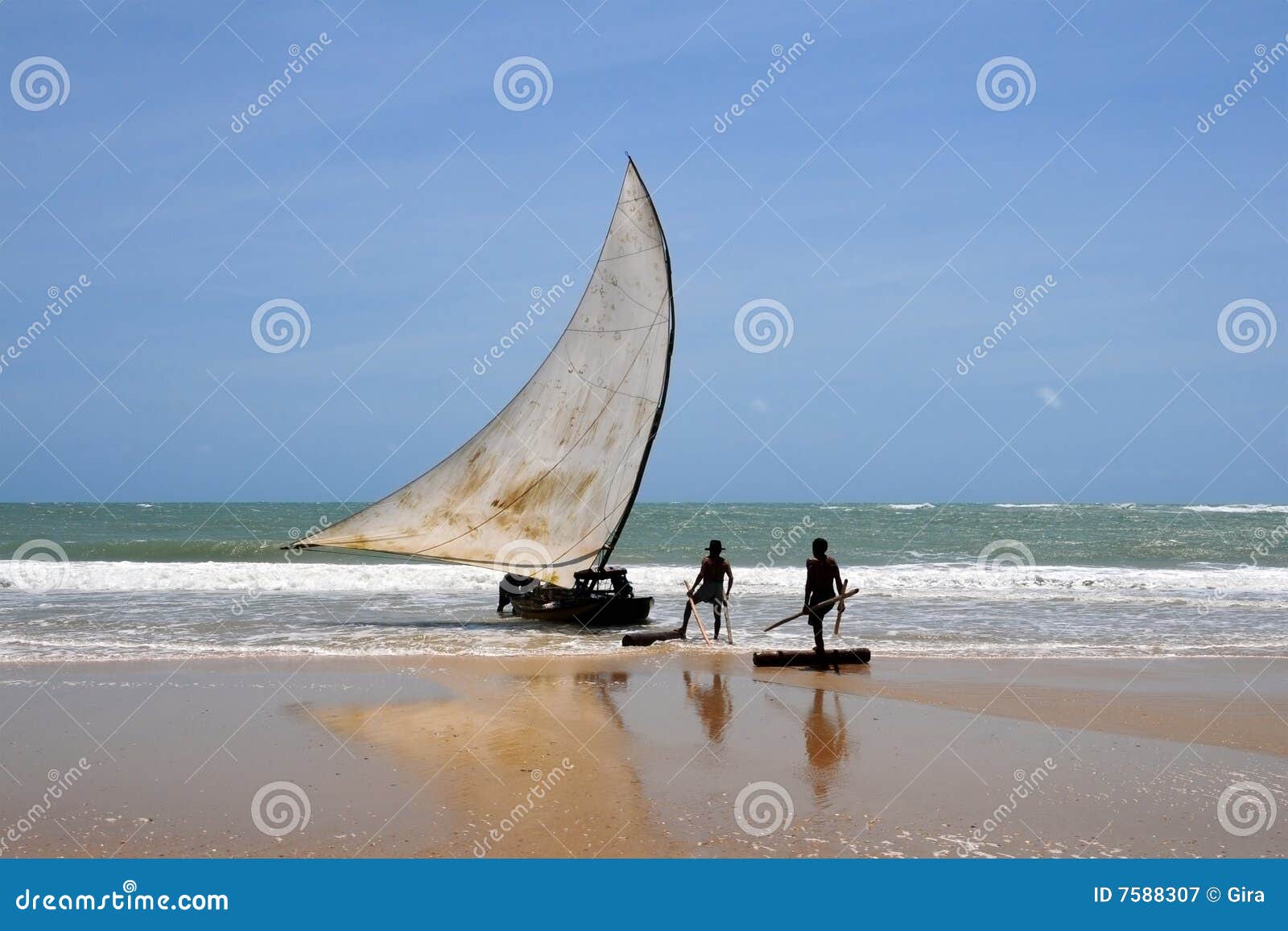 Fisherman sailors stock image. Image of navigate, tropical - 7588307