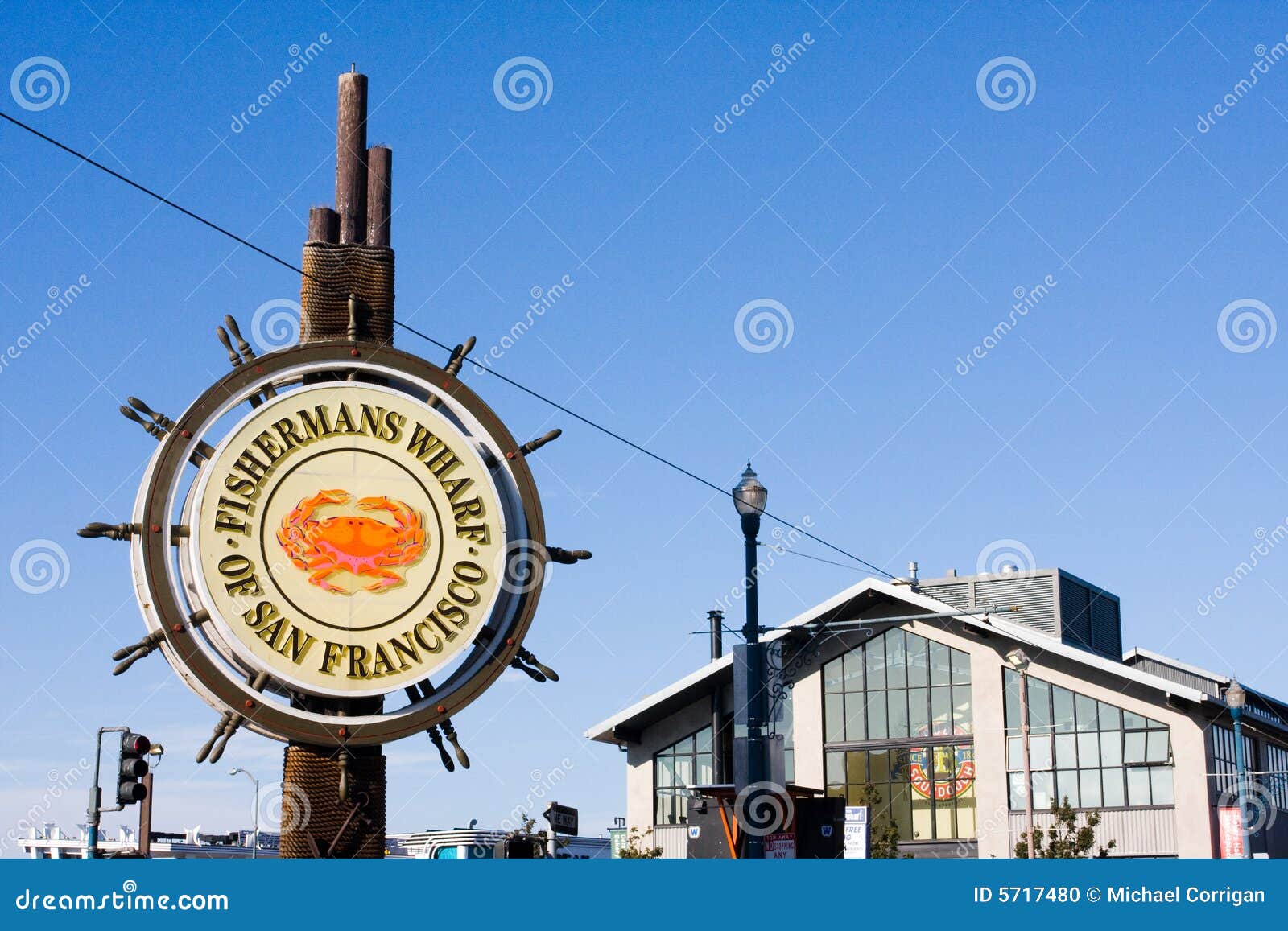 Fishermans Wharf in San Francisco Stock Photo - Image of wharf ...
