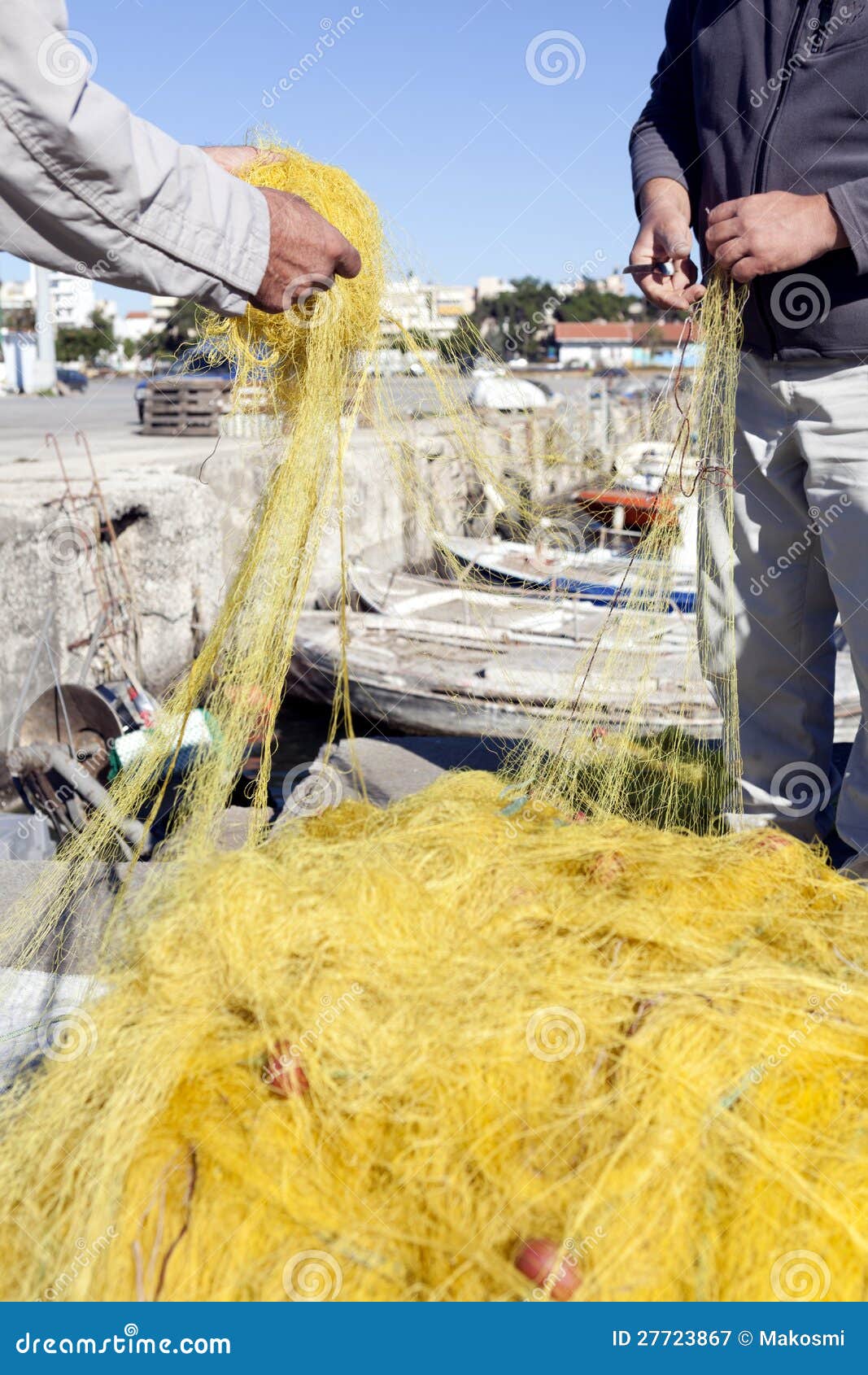 Fishermen casting nets stock image. Image of hand, fresh - 27723867