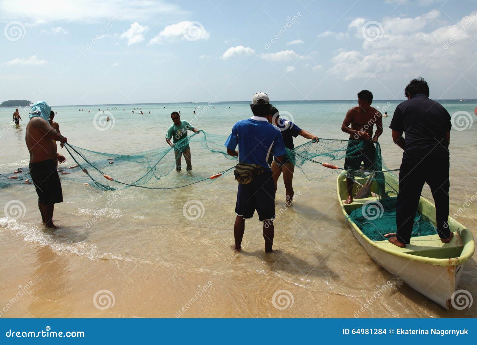Fishermen editorial stock image. Image of seine, fish - 64981284