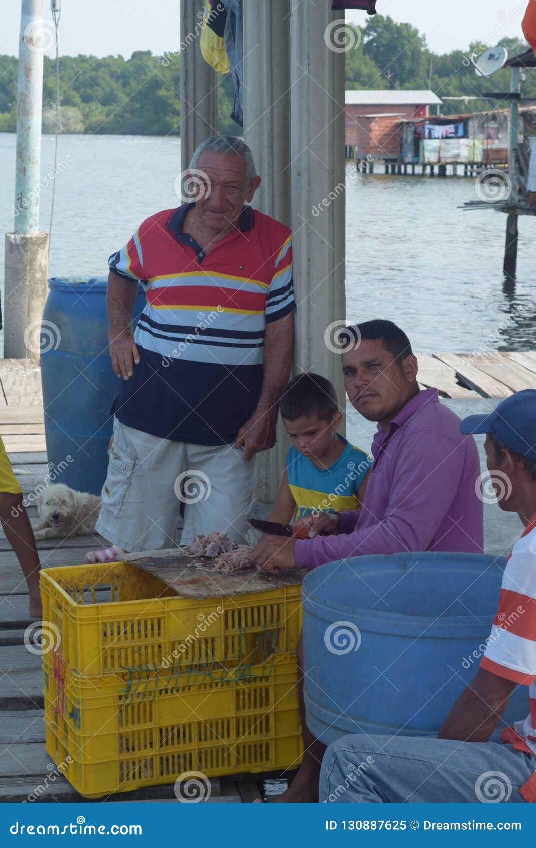 Fishermen in Latin America editorial image. Image of artisanal - 130887625