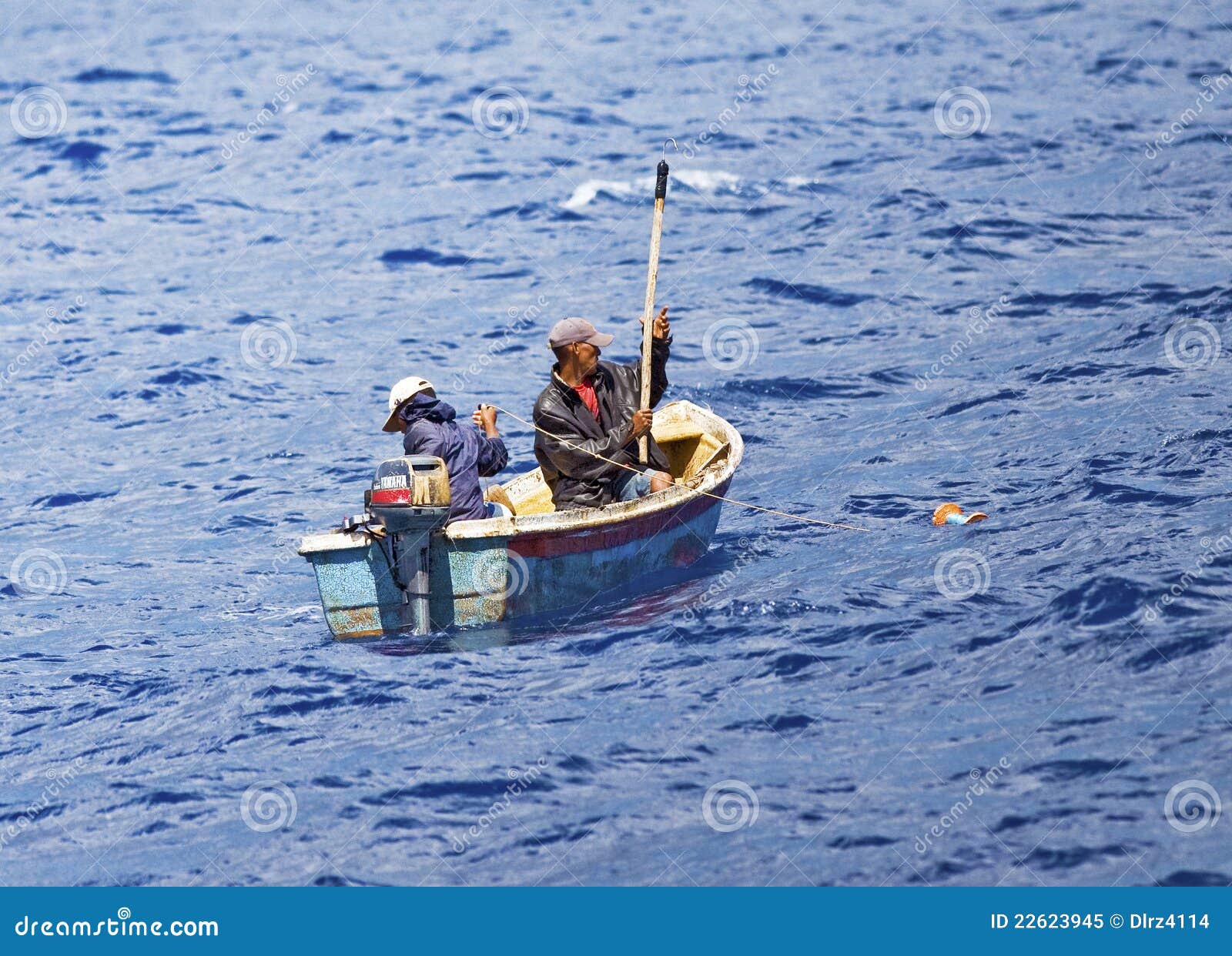 Fishermen on open Sea editorial image. Image of industry - 22623945