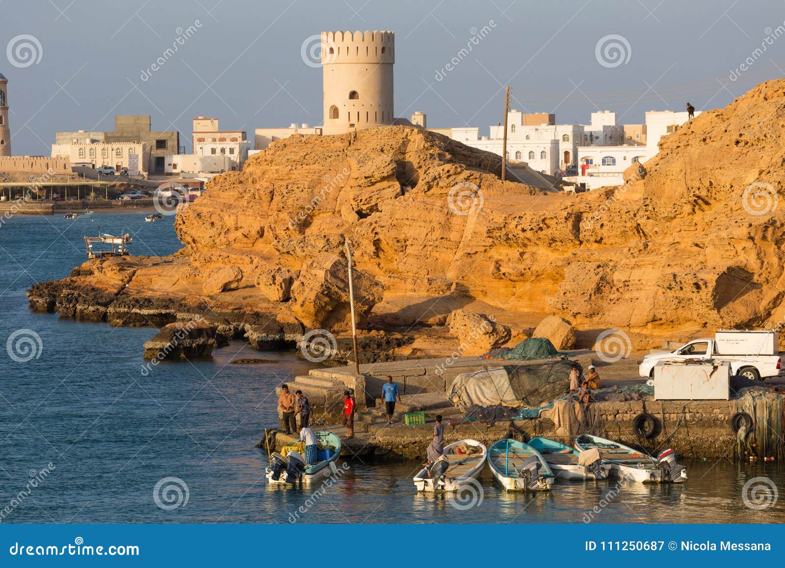 Fishermen at the Port of Sur, in Oman Editorial Photography - Image of ...