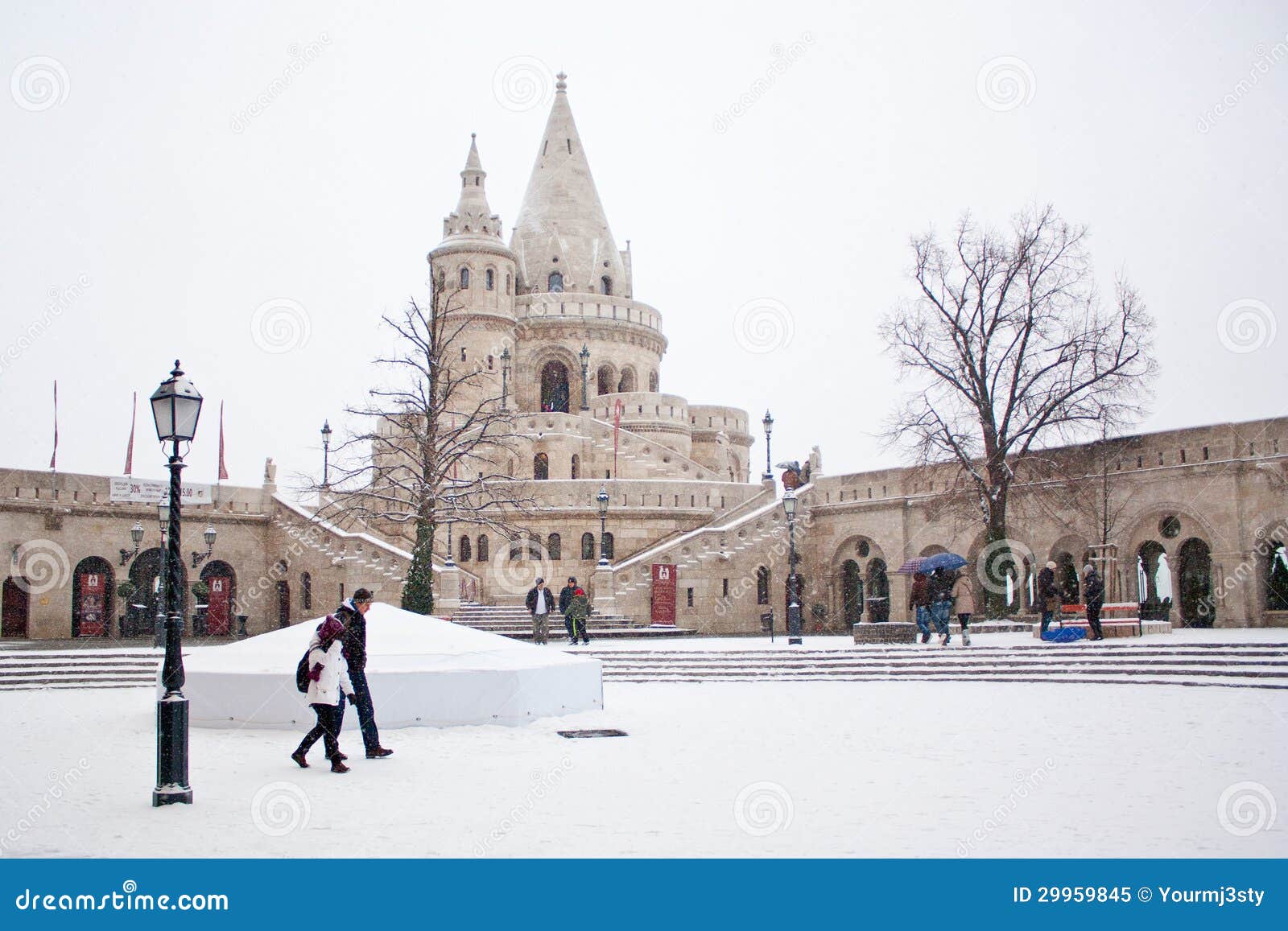 Fishermen S Bastion at Winter in Budapest, Hungary Editorial Image ...