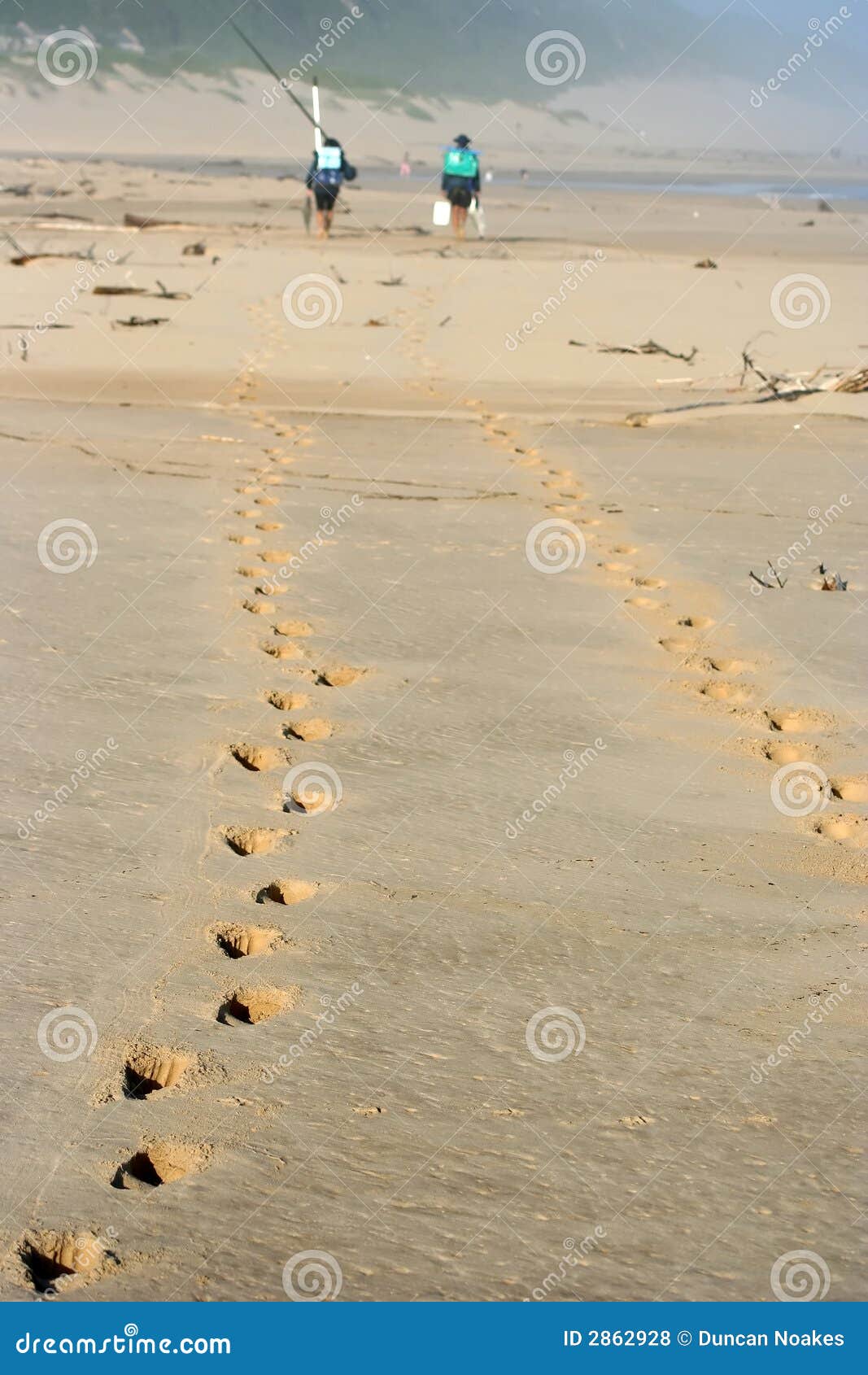 Fishermen s tracks stock photo. Image of steps, sand, walk - 2862928