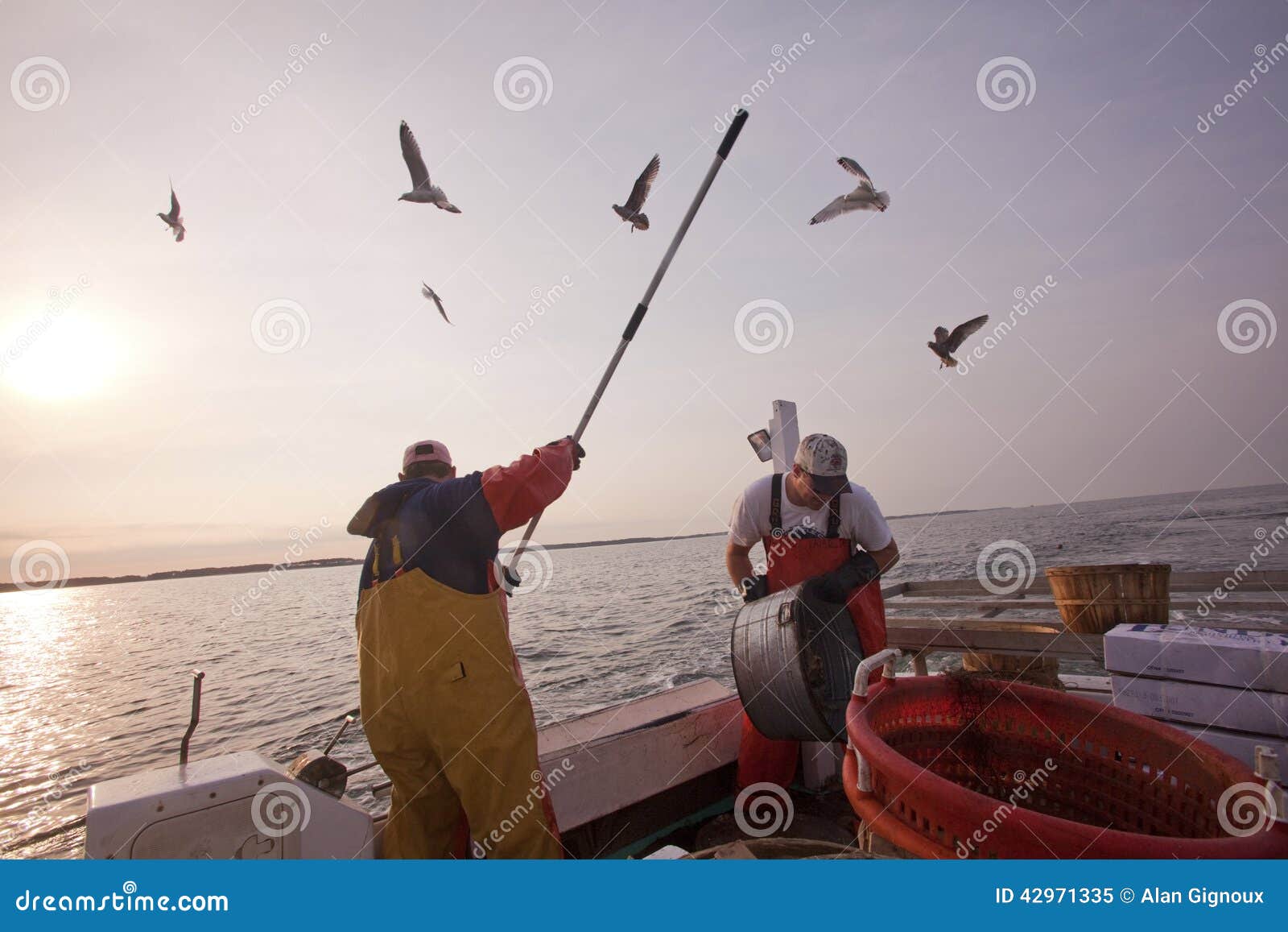 Fishermen at work editorial image. Image of overhead - 42971335