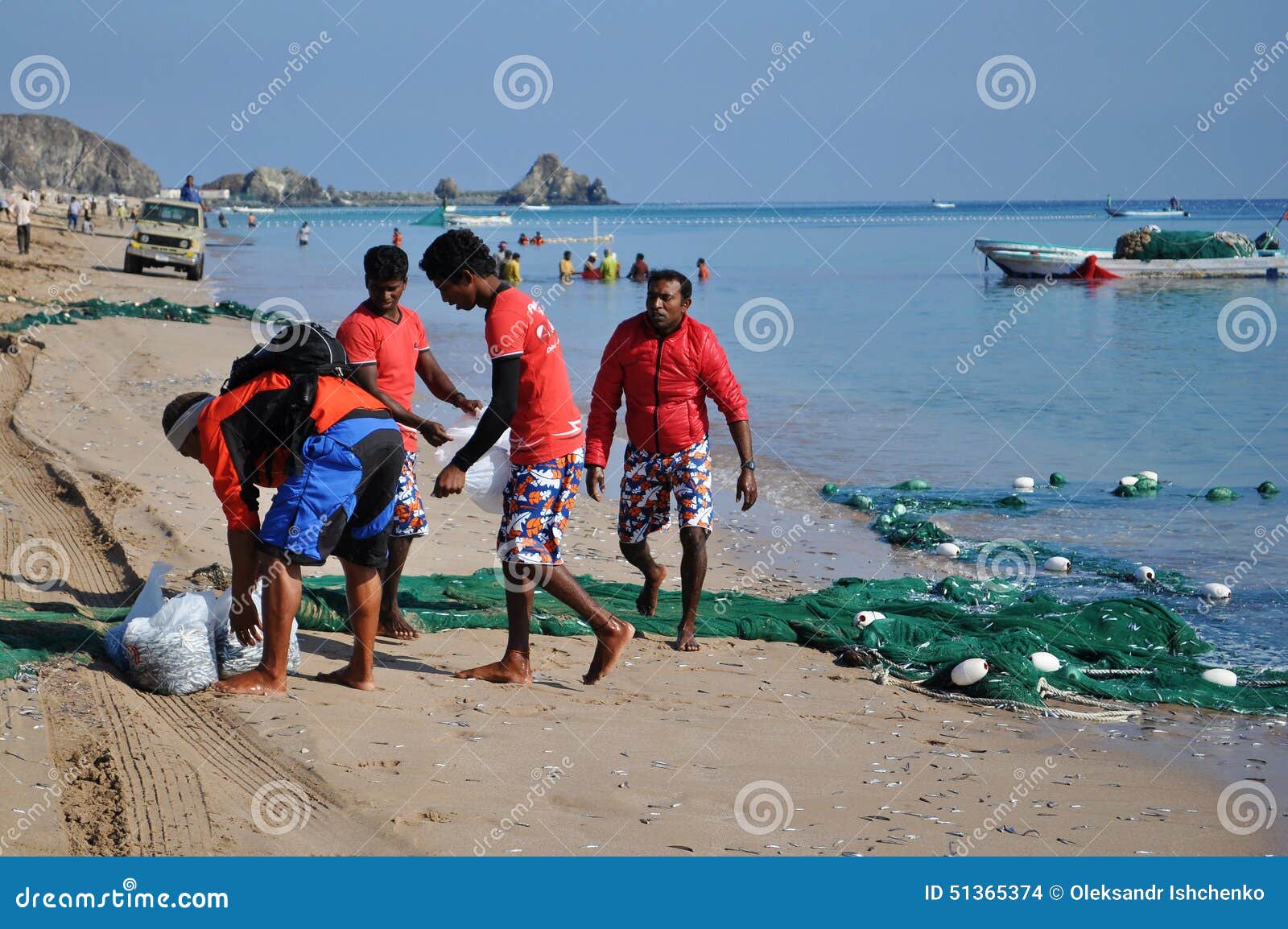 Fishermens Have a Good Morning Catch Editorial Stock Image - Image of ...