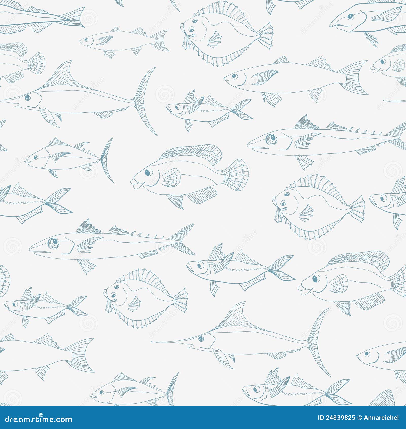 Fishes seamless pattern stock vector. Illustration of multicolored ...