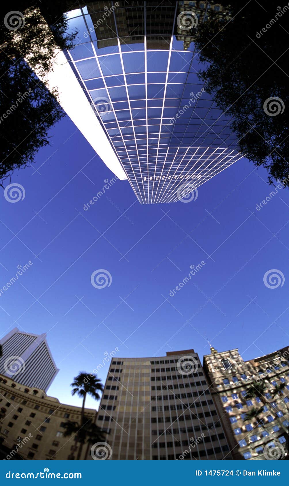Fisheye Buildings stock photo. Image of arizona, phoenix - 1475724