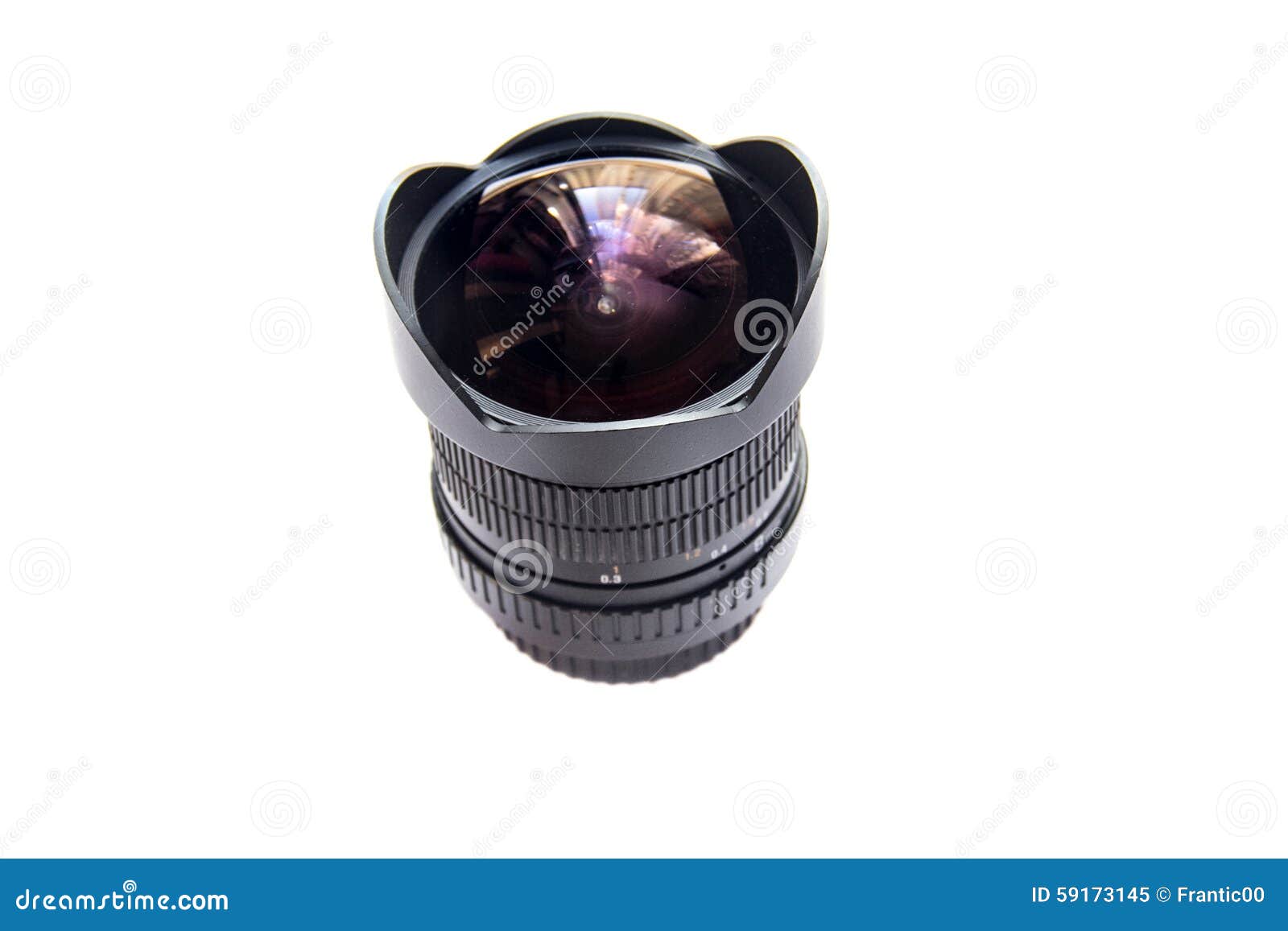 Fisheye lens stock image. Image of reflection, macro - 59173145
