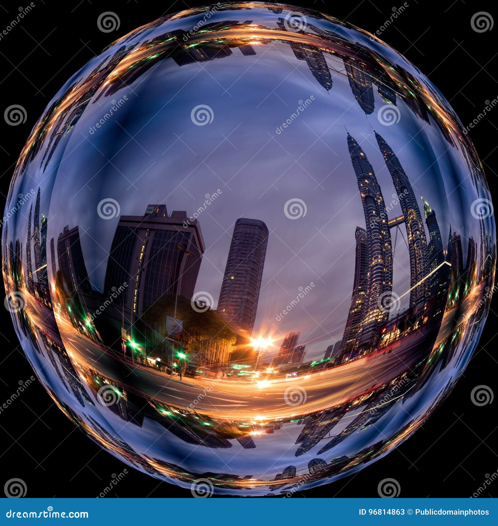Fisheye Lens, Reflection, Sphere, Sky Picture. Image: 96814863