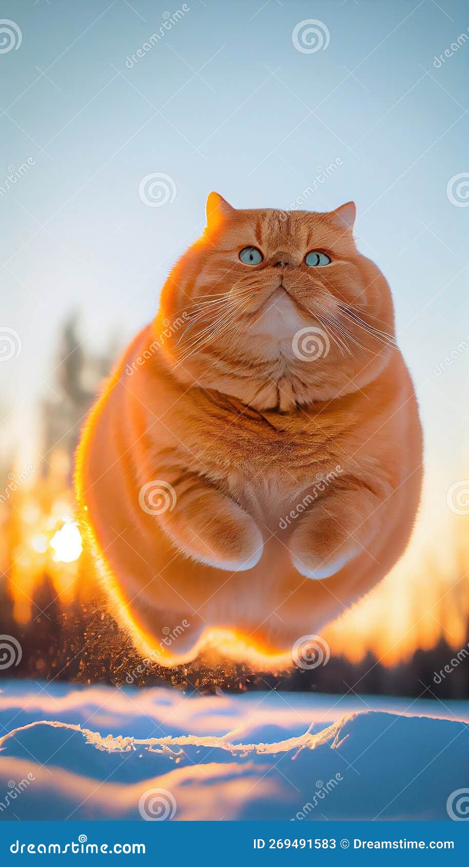 Fisheye Photography of Cute Fat Orange Cat Excited Gorgeous with Wide ... Fisheye Photography of Cute Fat Orange Cat Excited Gorgeous with Wide ...