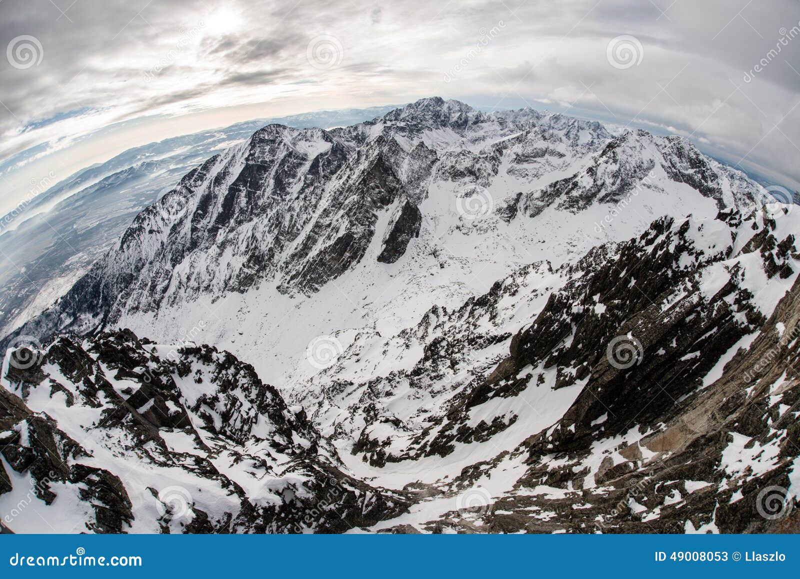 Fisheye view stock image. Image of peak, panoramic, scenery - 49008053