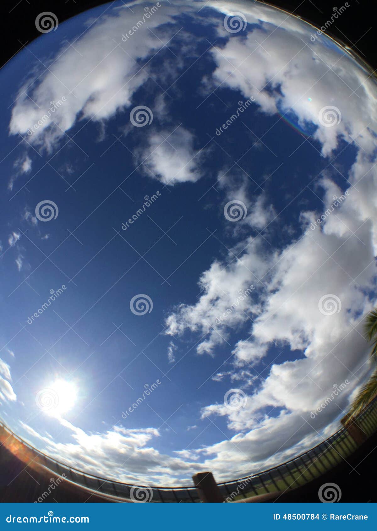 Fisheye stock photo. Image of clouds, view, cloud, fisheye - 48500784