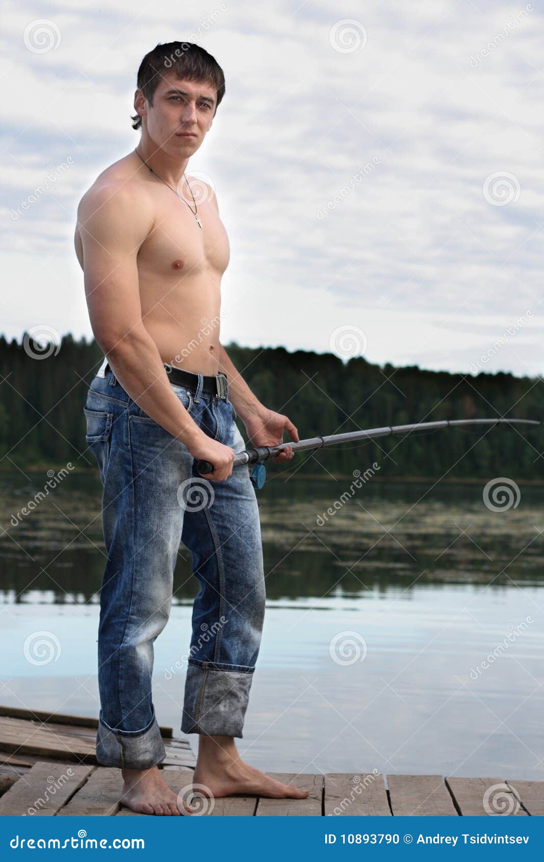 Fishing stock photo. Image of handsome, attractive, contemplation ...